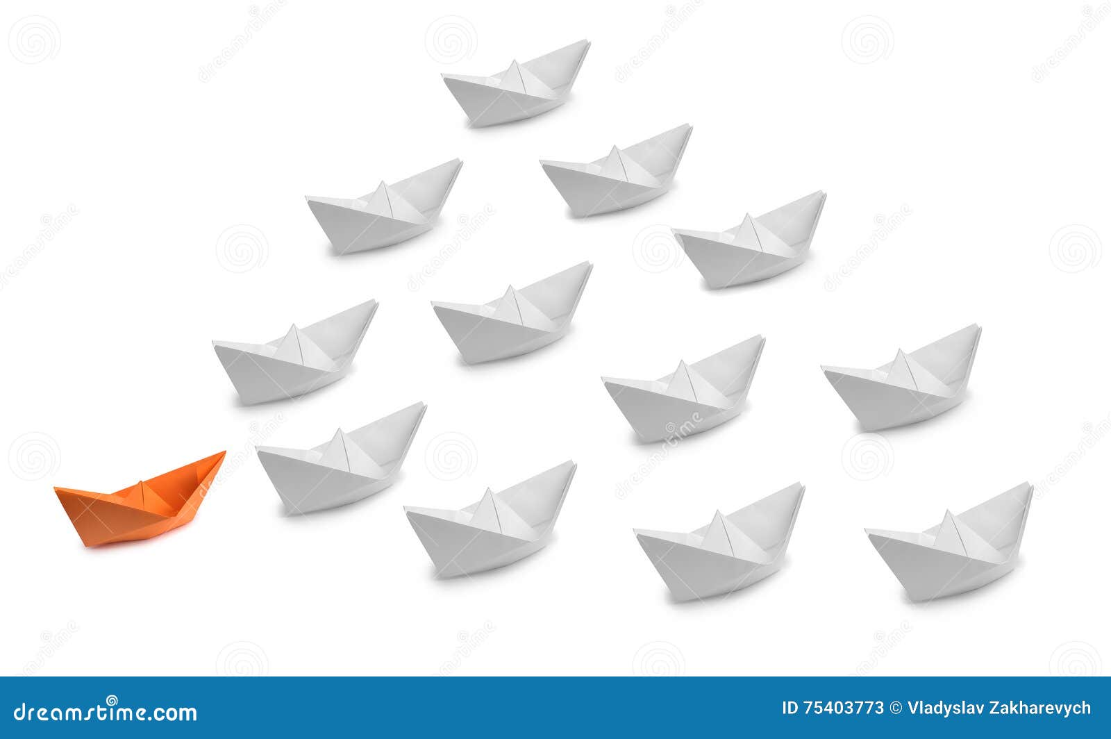 Paper Ships On A White Background. White Background Stock Image ...