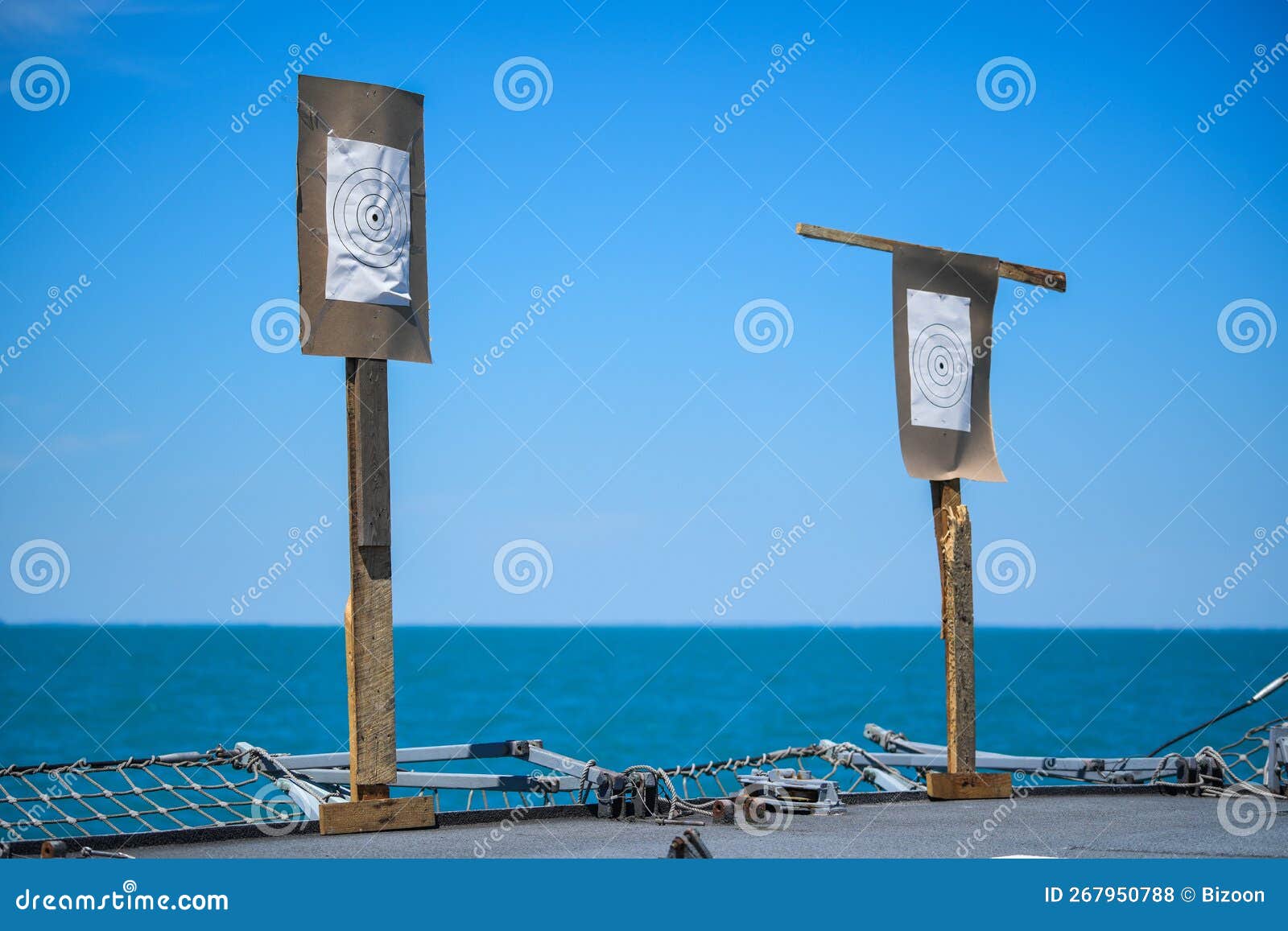 Paper Shooting Target On A Pole Royalty-Free Stock Photo ...