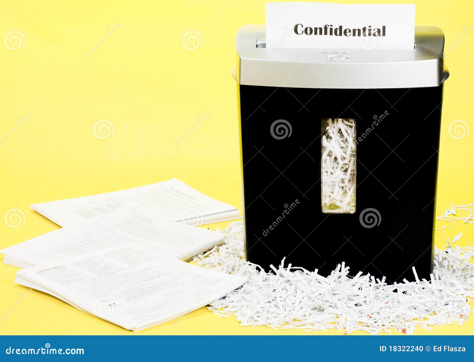Paper shredder stock photo. Image of shredded, safety - 18322240