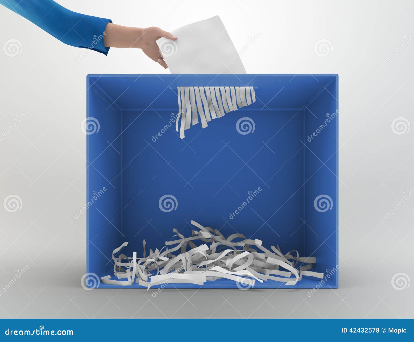 Paper shredder ballot box stock illustration. Illustration of casting ...