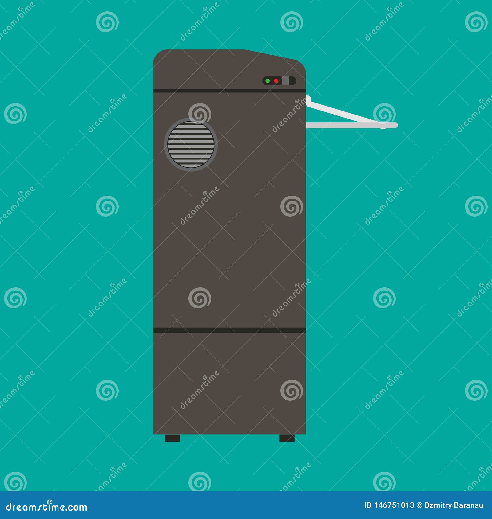 Paper Shredder Waste Privacy Paperwork Security Vector Icon. Office ...