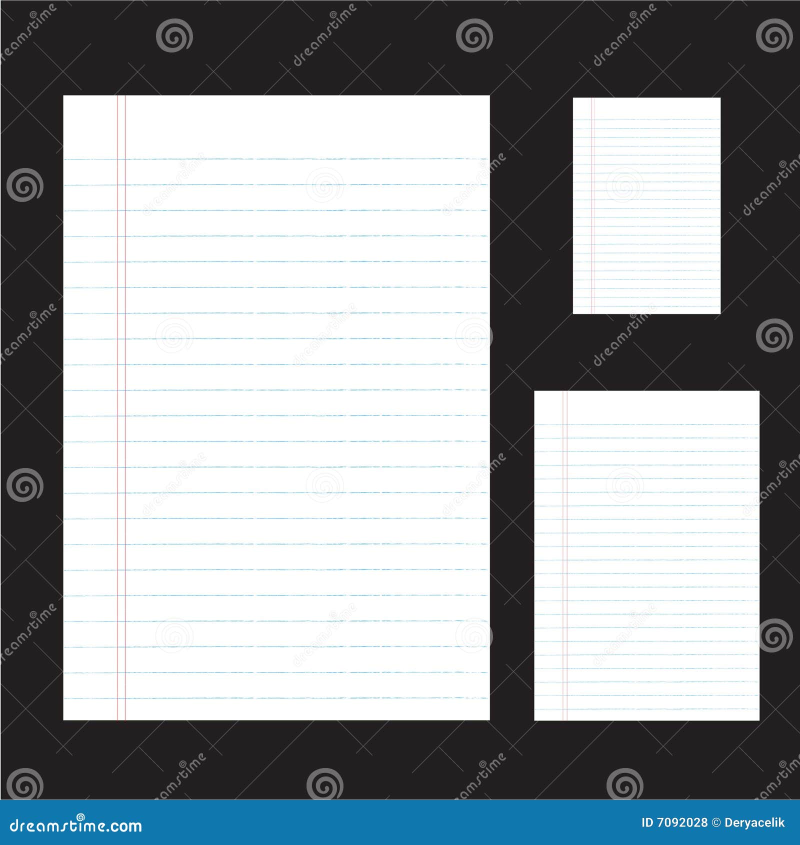 Paper with sideline stock vector. Illustration of copyspace - 7092028