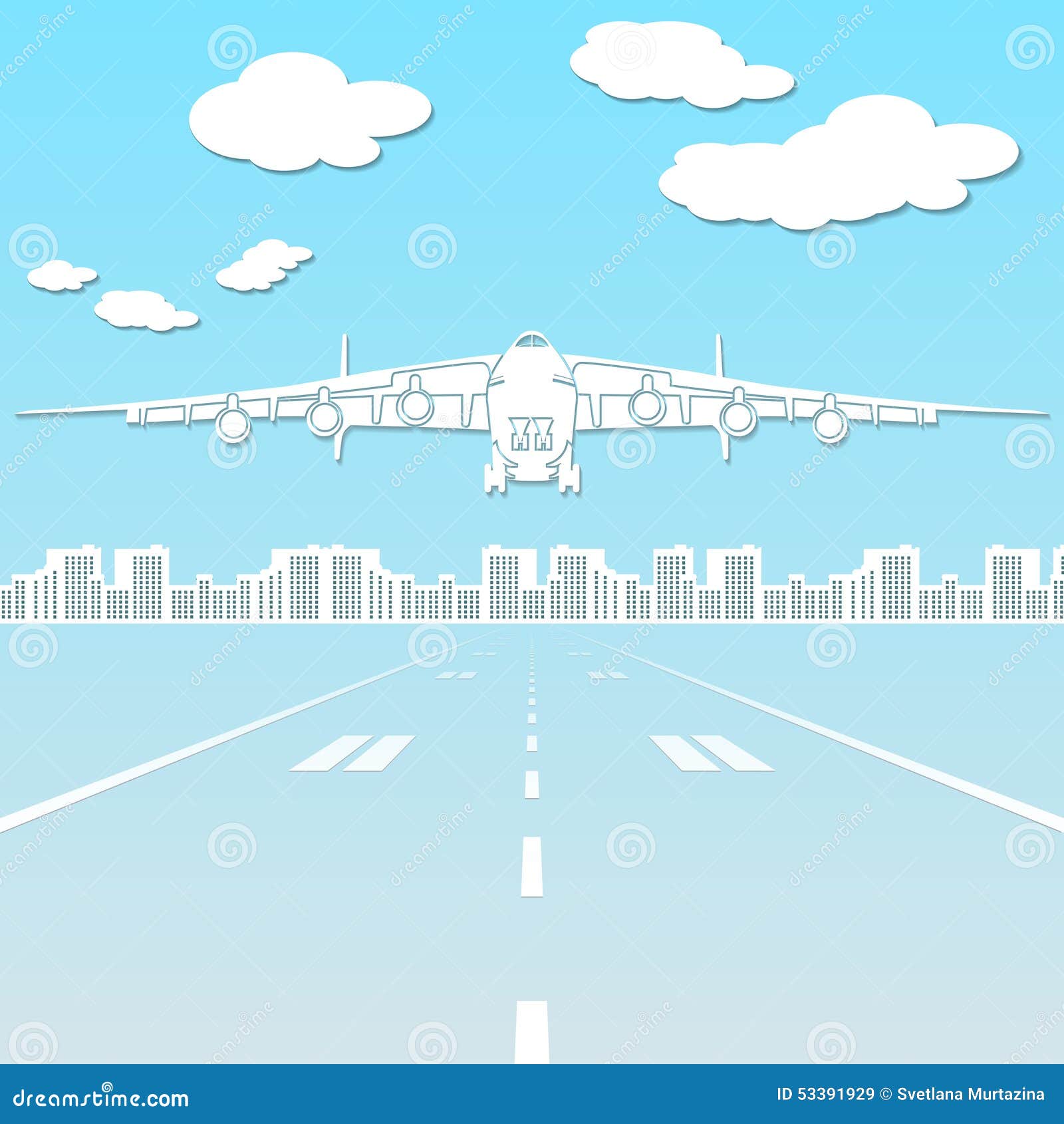 The Silhouette Of The Aircraft Flight Movement, Trajectory, Route ...