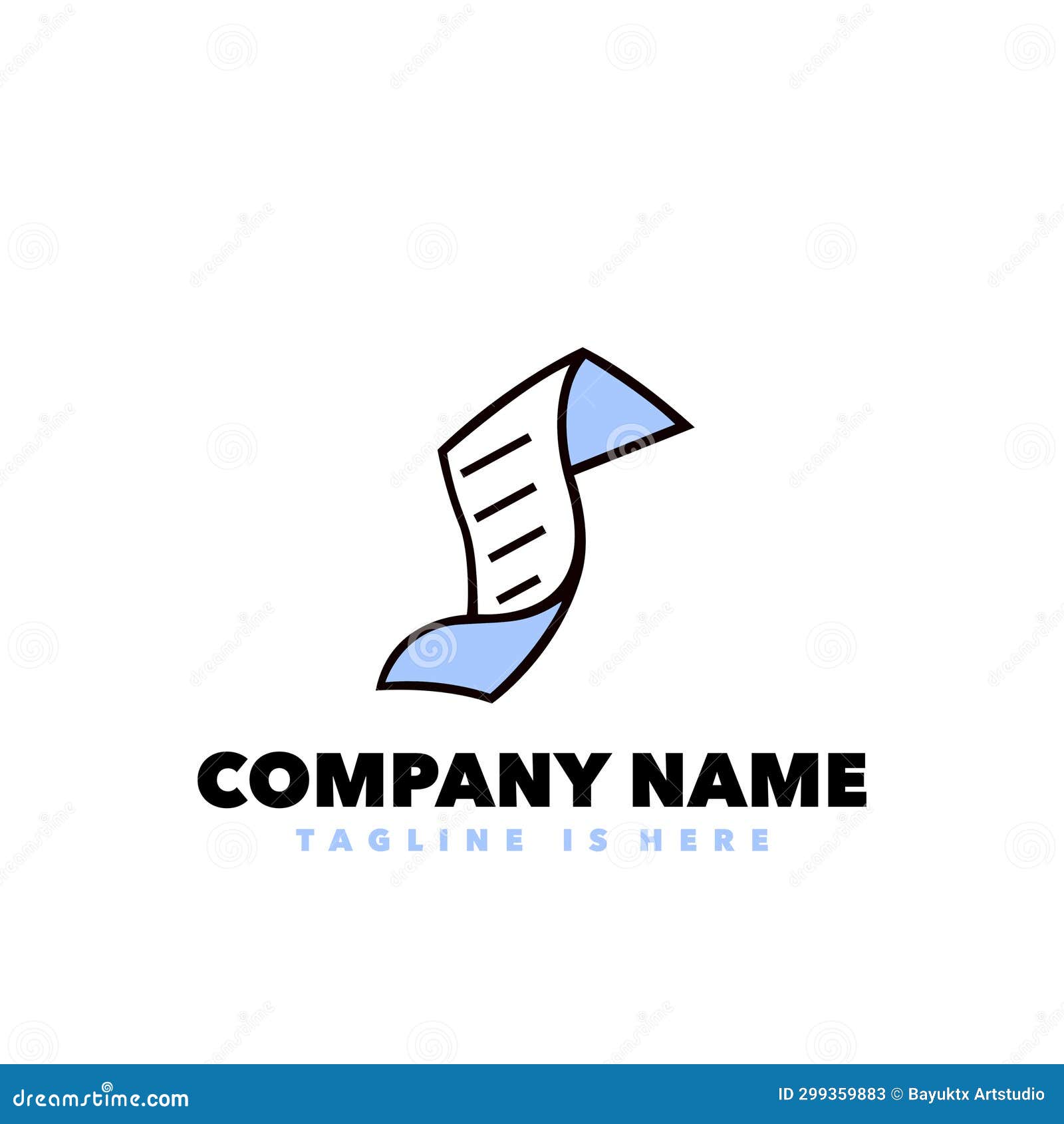 Paper simple logo design stock vector. Illustration of circle - 299359883