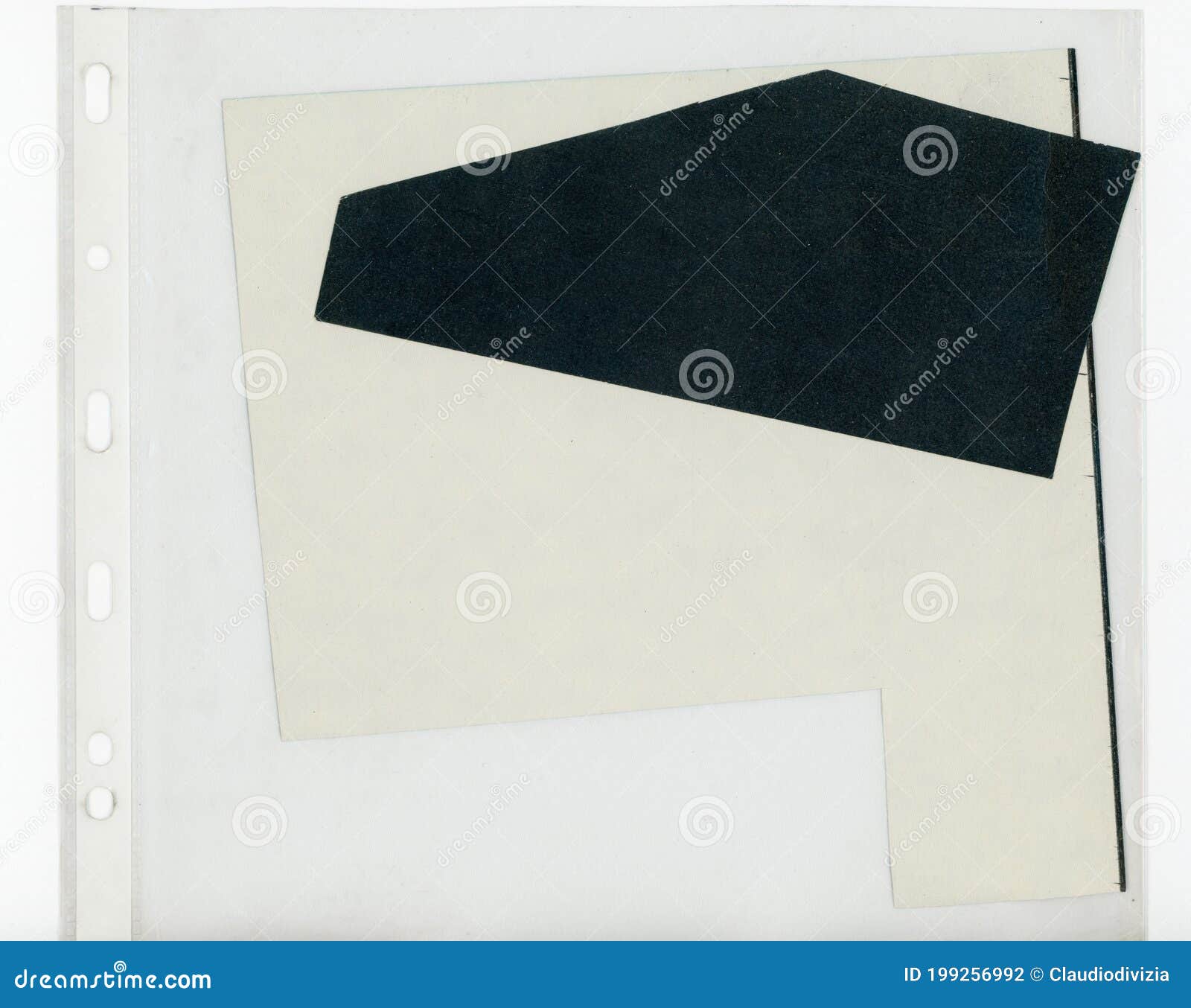 Paper Sleeve with Cardboard Stock Photo - Image of background, clear ...