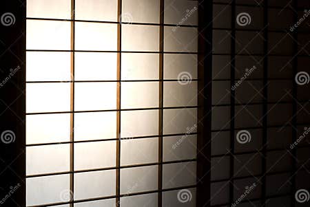 Paper sliding door stock photo. Image of room, expose - 24016916