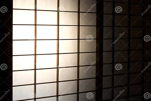 Paper sliding door stock photo. Image of room, expose - 24016916