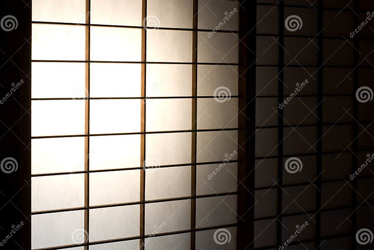 Paper sliding door stock photo. Image of room, expose - 24016916