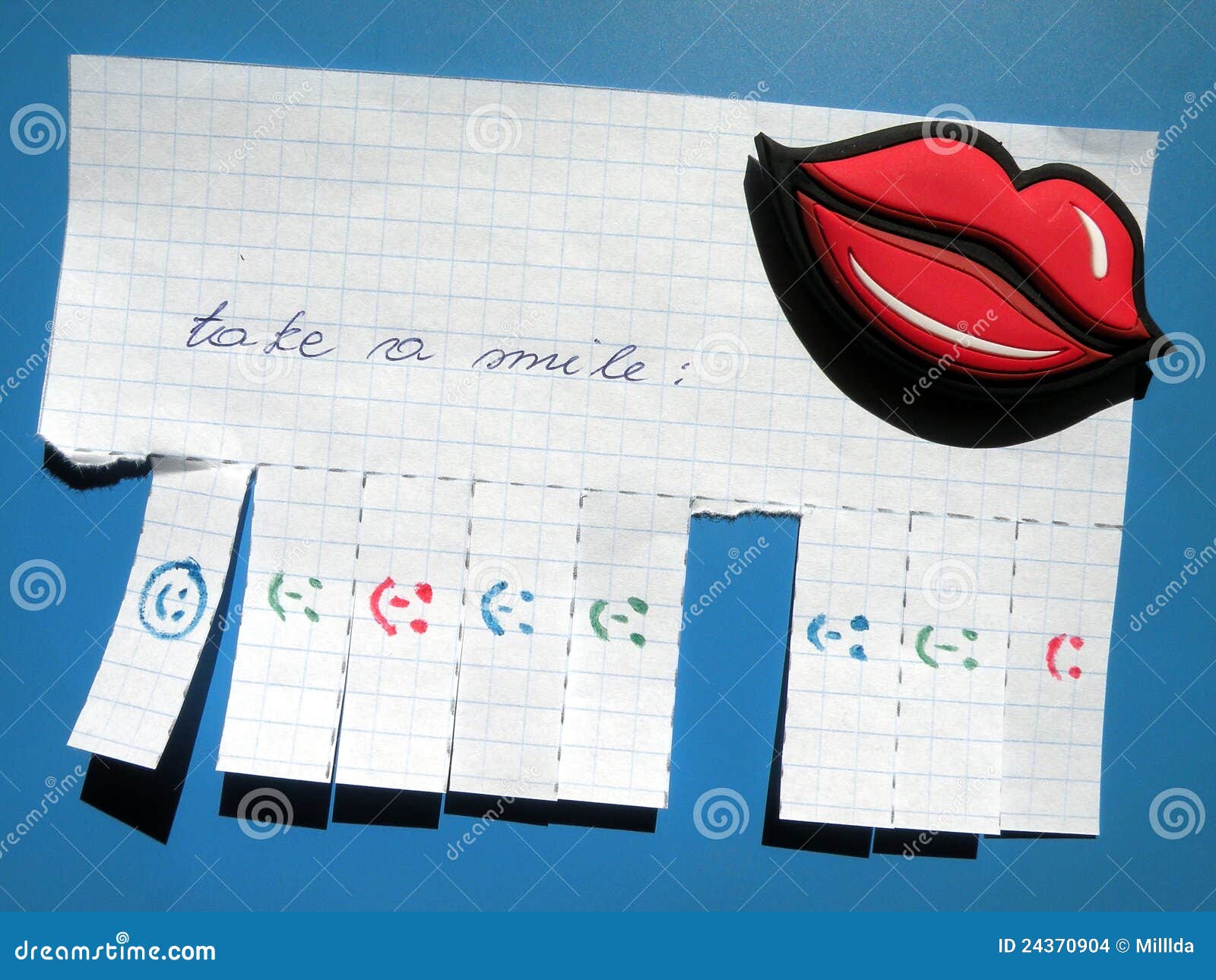 Paper with smile signs stock photo. Image of message - 24370904