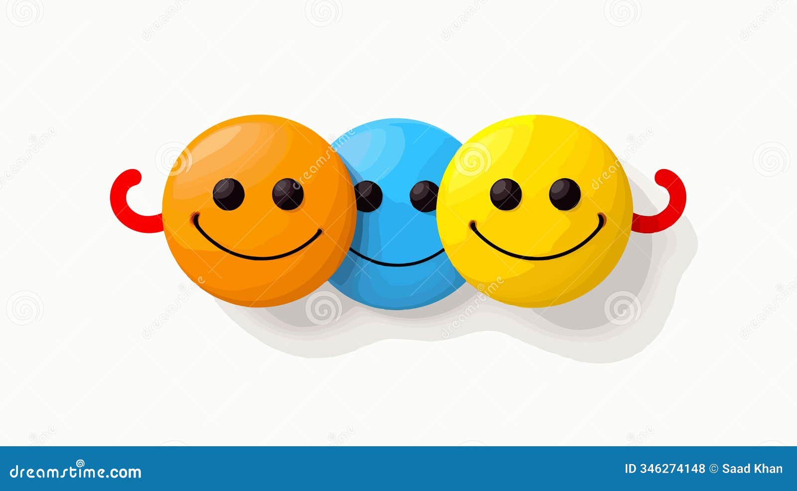 Paper Smiley Faces Logo Vector Cartoon Vector Illustration With Emotion ...