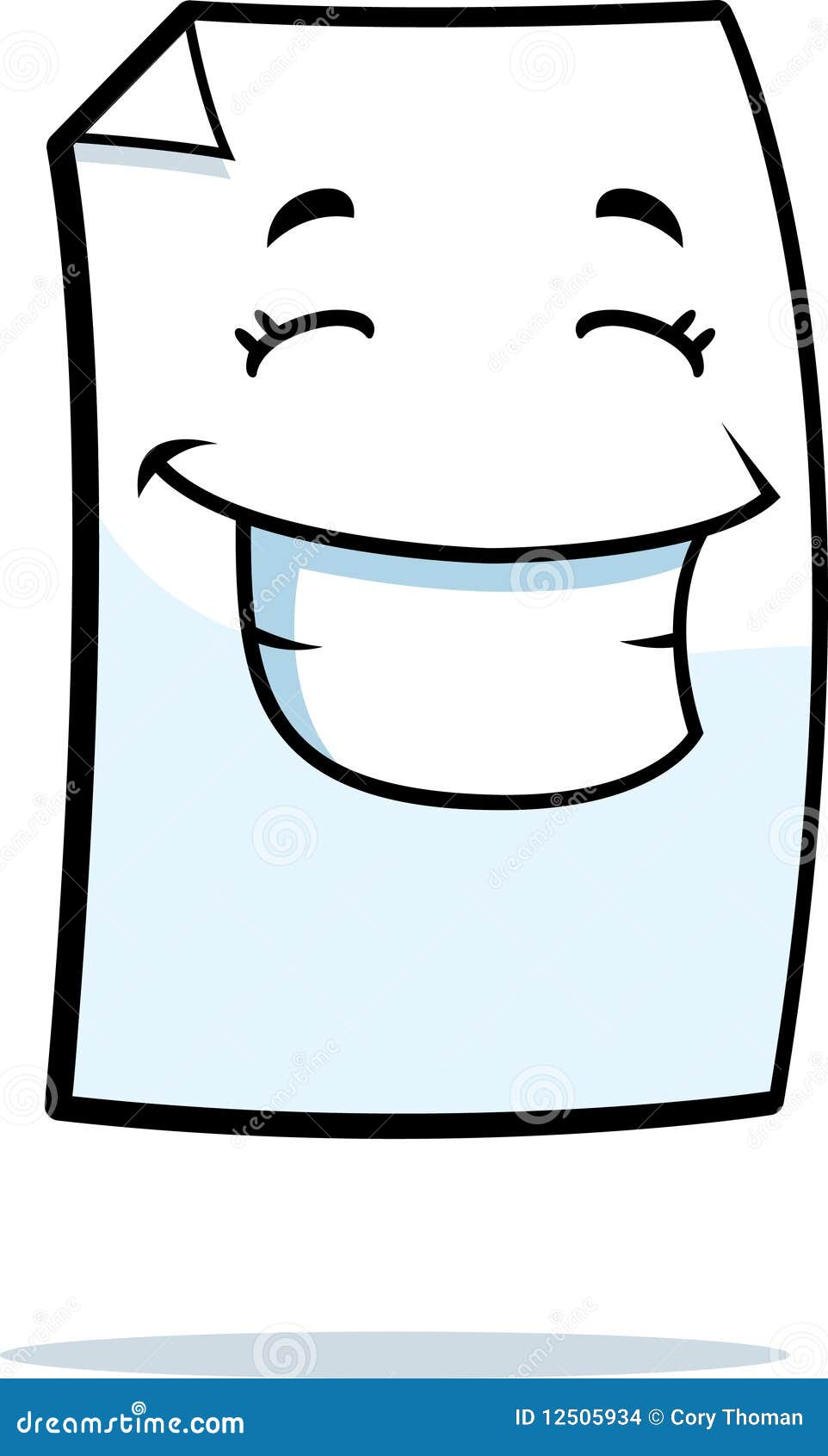 Paper Smiling stock vector. Illustration of grin, white - 12505934