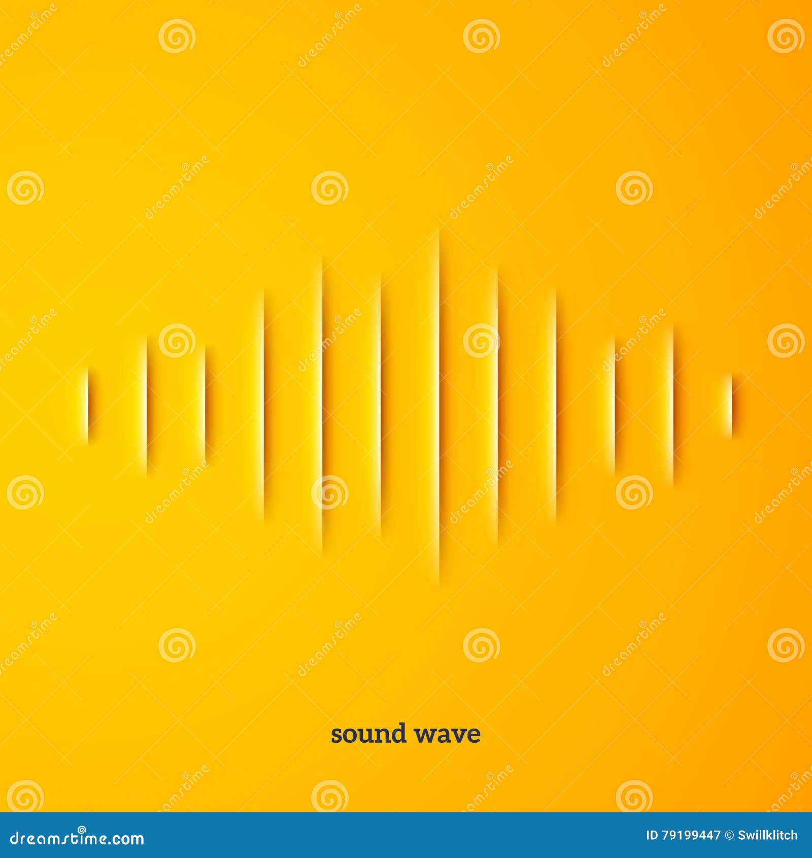 Paper Sound Waveform with Shadow Stock Vector - Illustration of origami ...