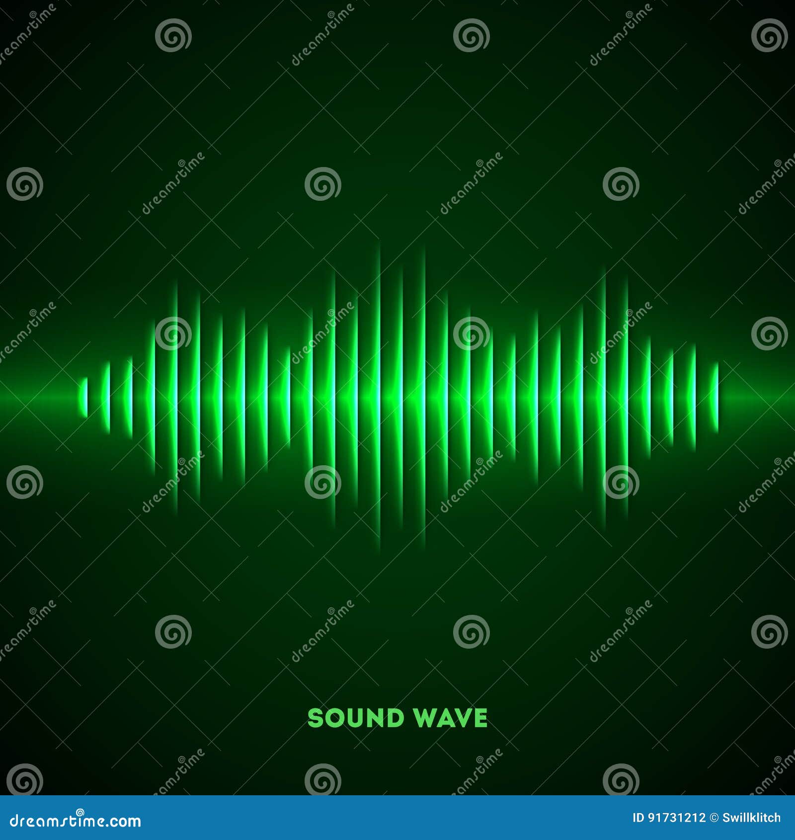 Paper Sound Waveform with Shadow Stock Vector - Illustration of rock ...