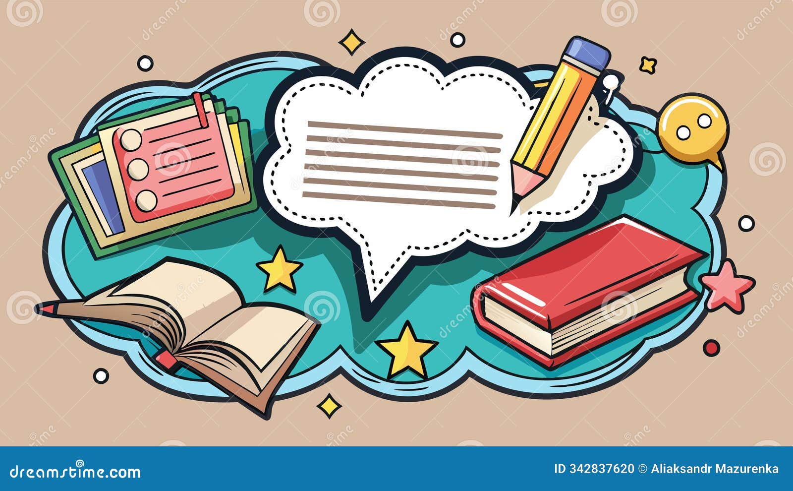 Paper Speech Cloud Sticker for Chat Text Vector. Grunge Message Box and ...