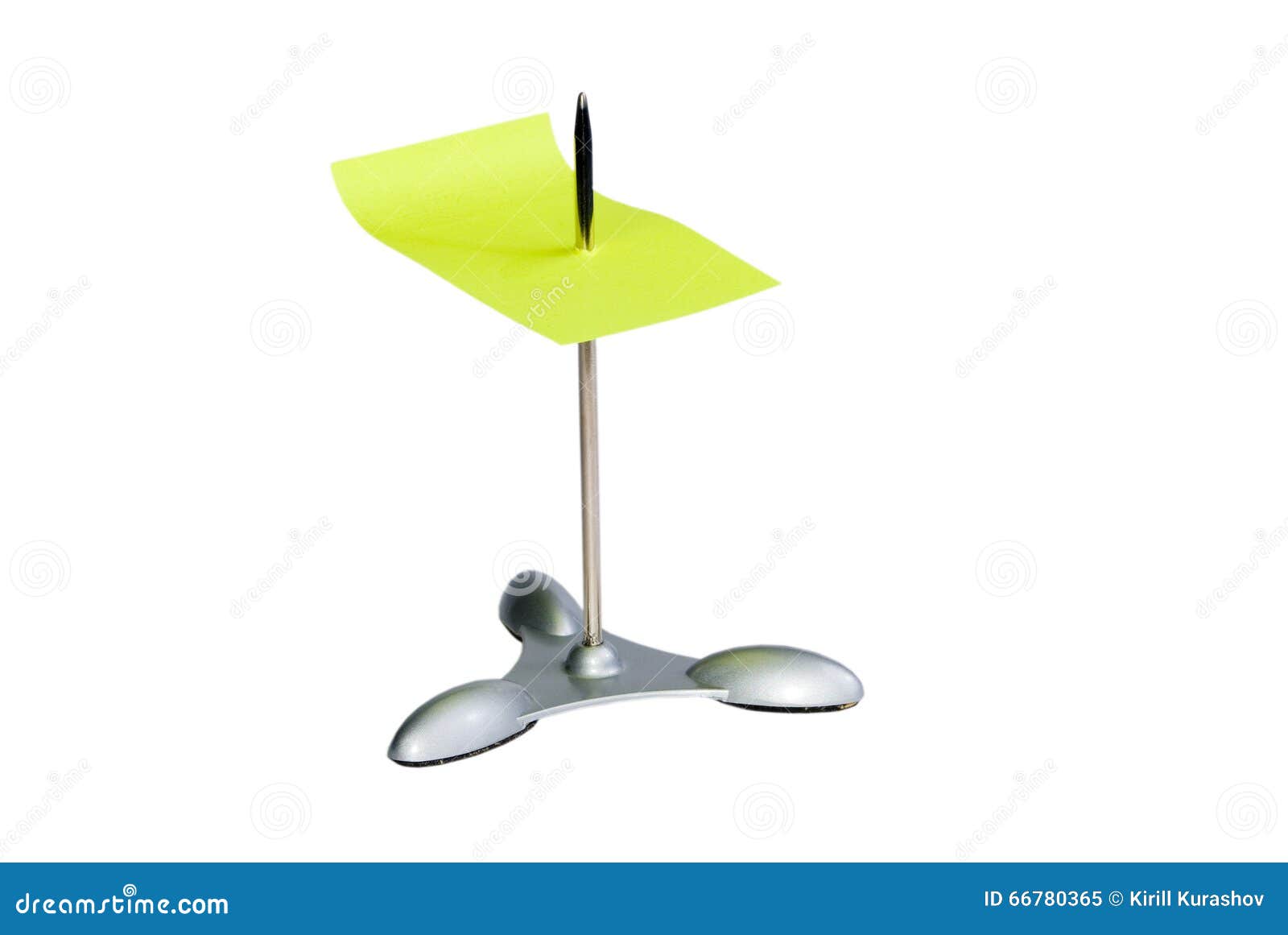 Paper Spike with a Piece of Paper Stock Image - Image of page, note ...