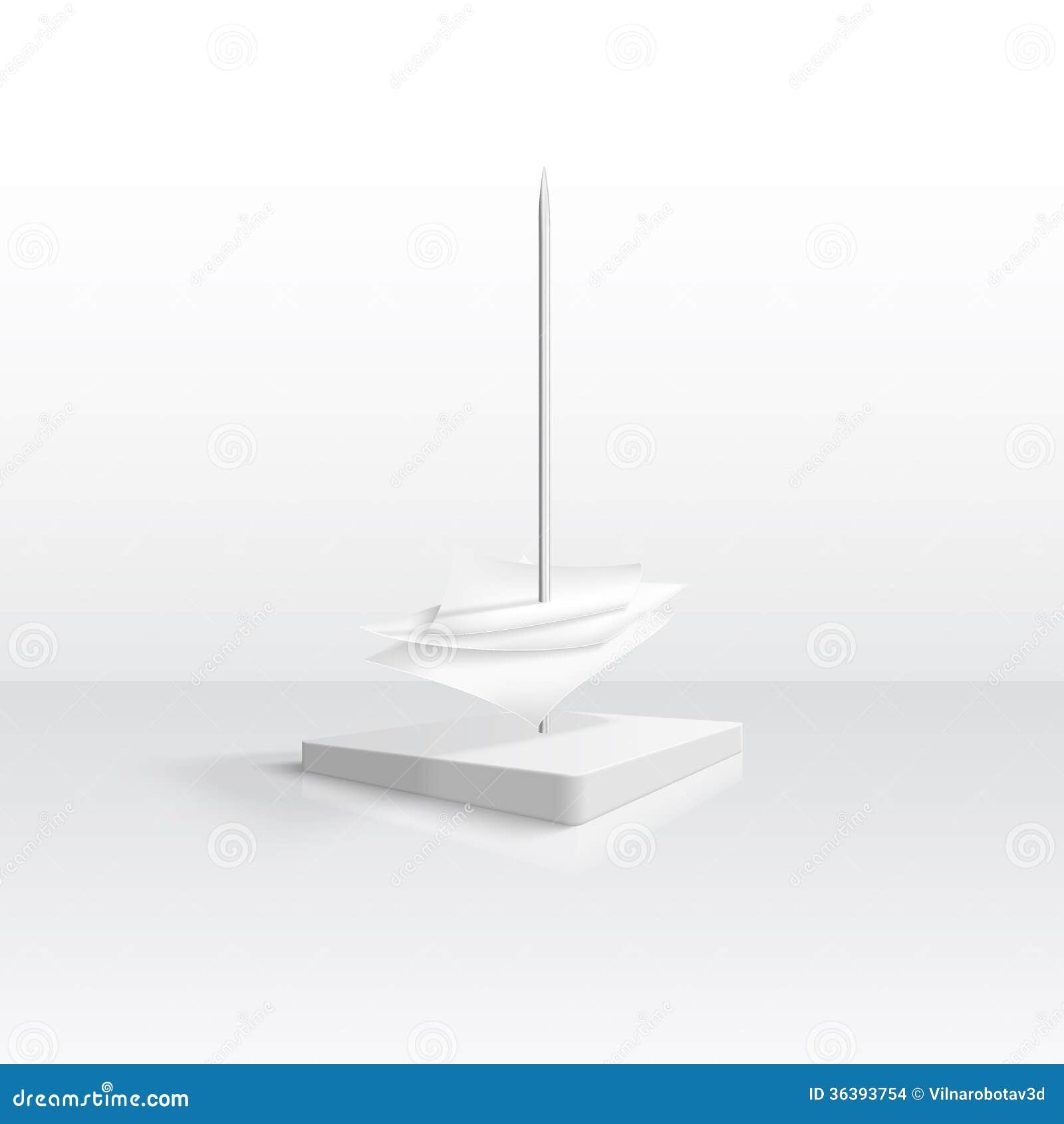 Paper spike stock illustration. Illustration of page - 36393754