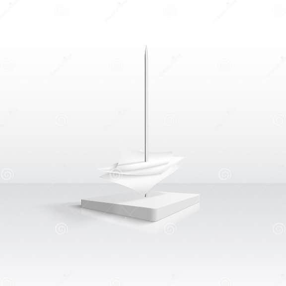 Paper spike stock illustration. Illustration of page - 36393754