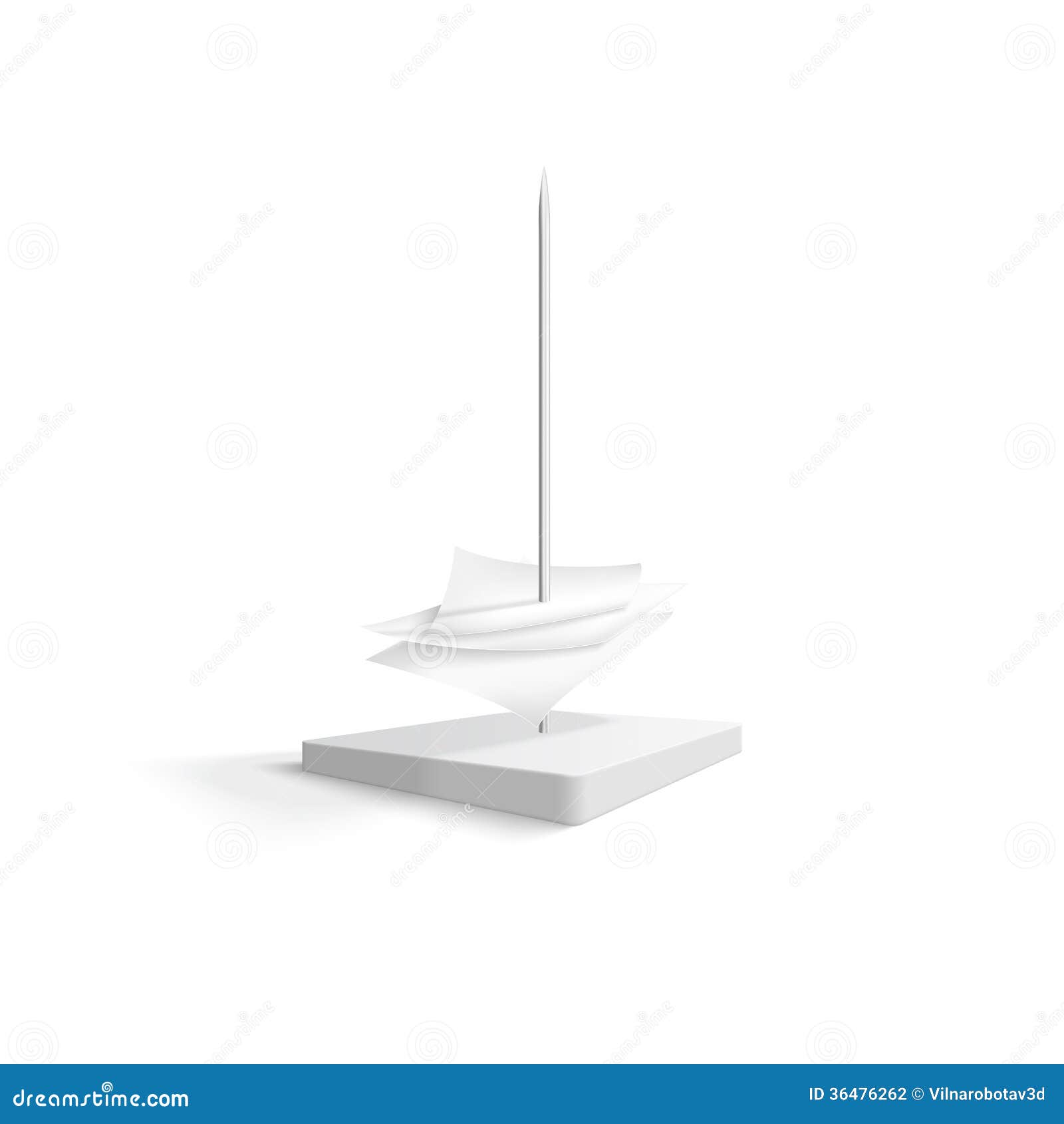 Paper spike stock vector. Illustration of remember, eps10 - 36476262