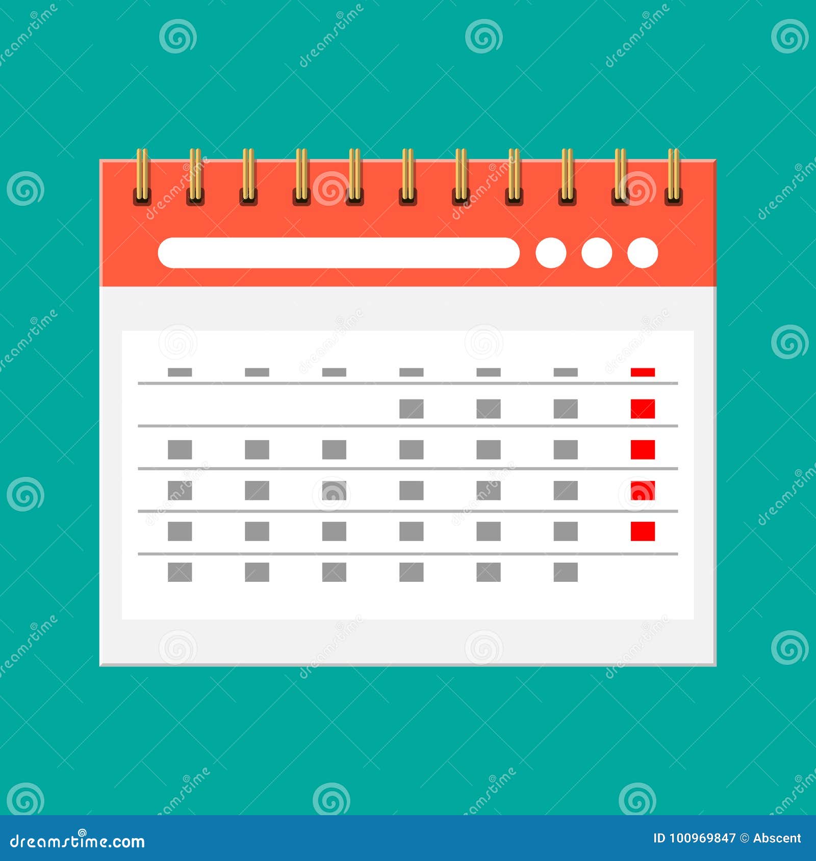 Paper Spiral Wall Calendar. Calendar Flat Icon Stock Vector ... Paper Spiral Wall Calendar. Calendar Flat Icon Stock Vector ...