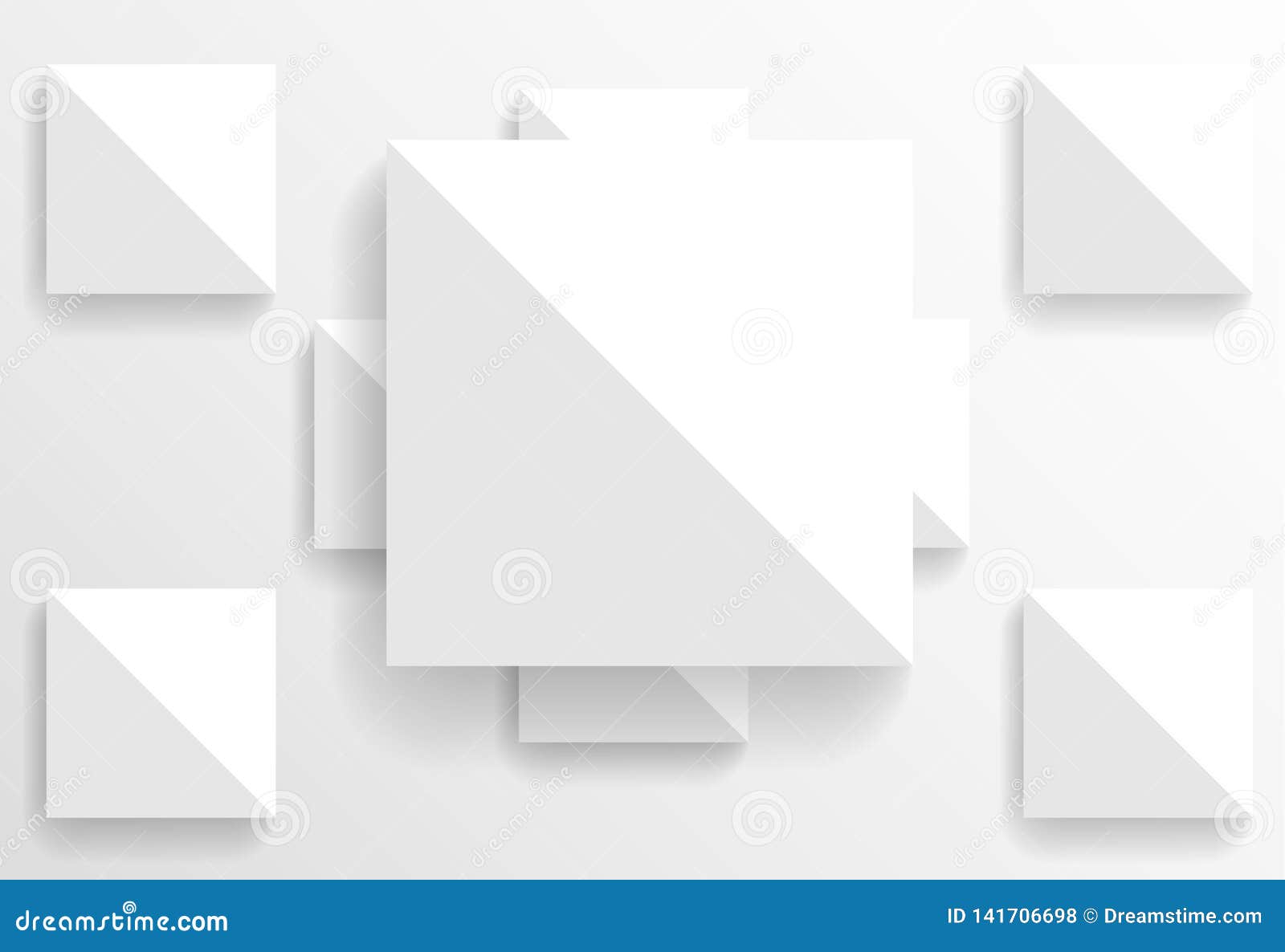 Paper square banner stock vector. Illustration of construction - 141706698