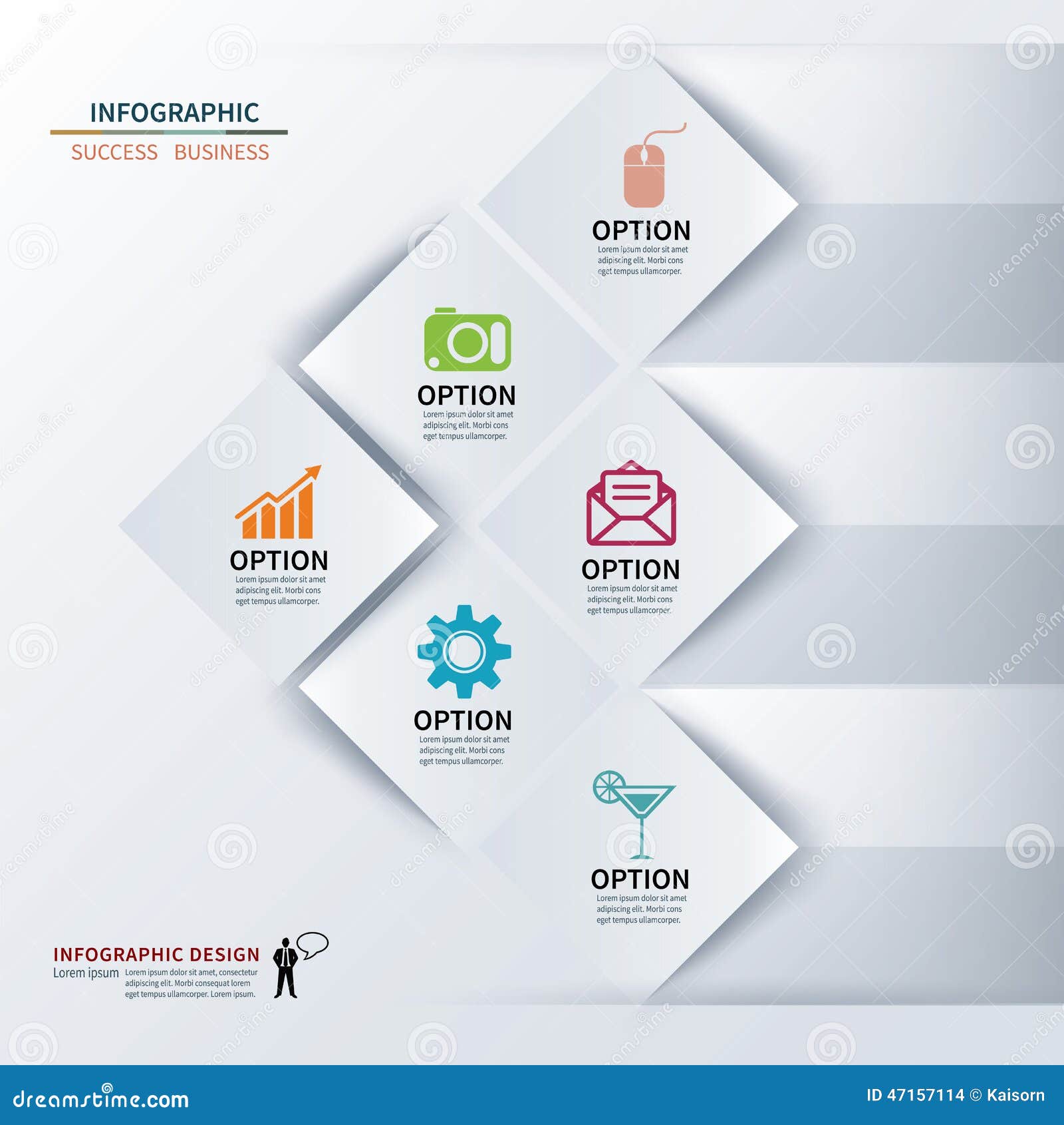 Square Infographic With Icons Vector Illustration | CartoonDealer.com ...