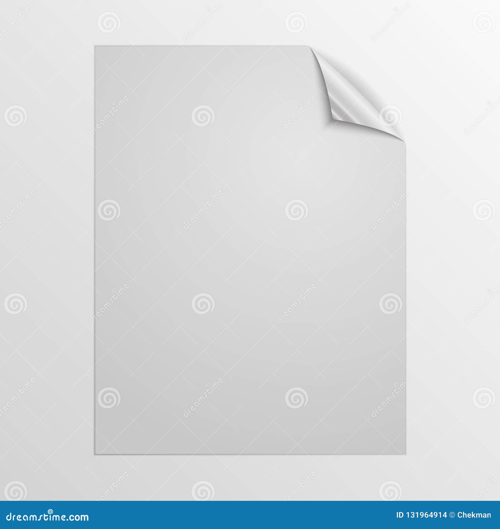 Paper Square Page. Vector Illustration Stock Illustration ...