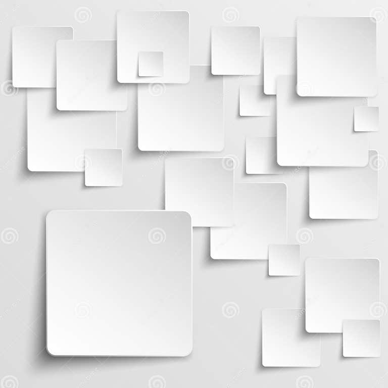 Paper Squares Abstract Vector Background Stock Vector - Illustration of ...