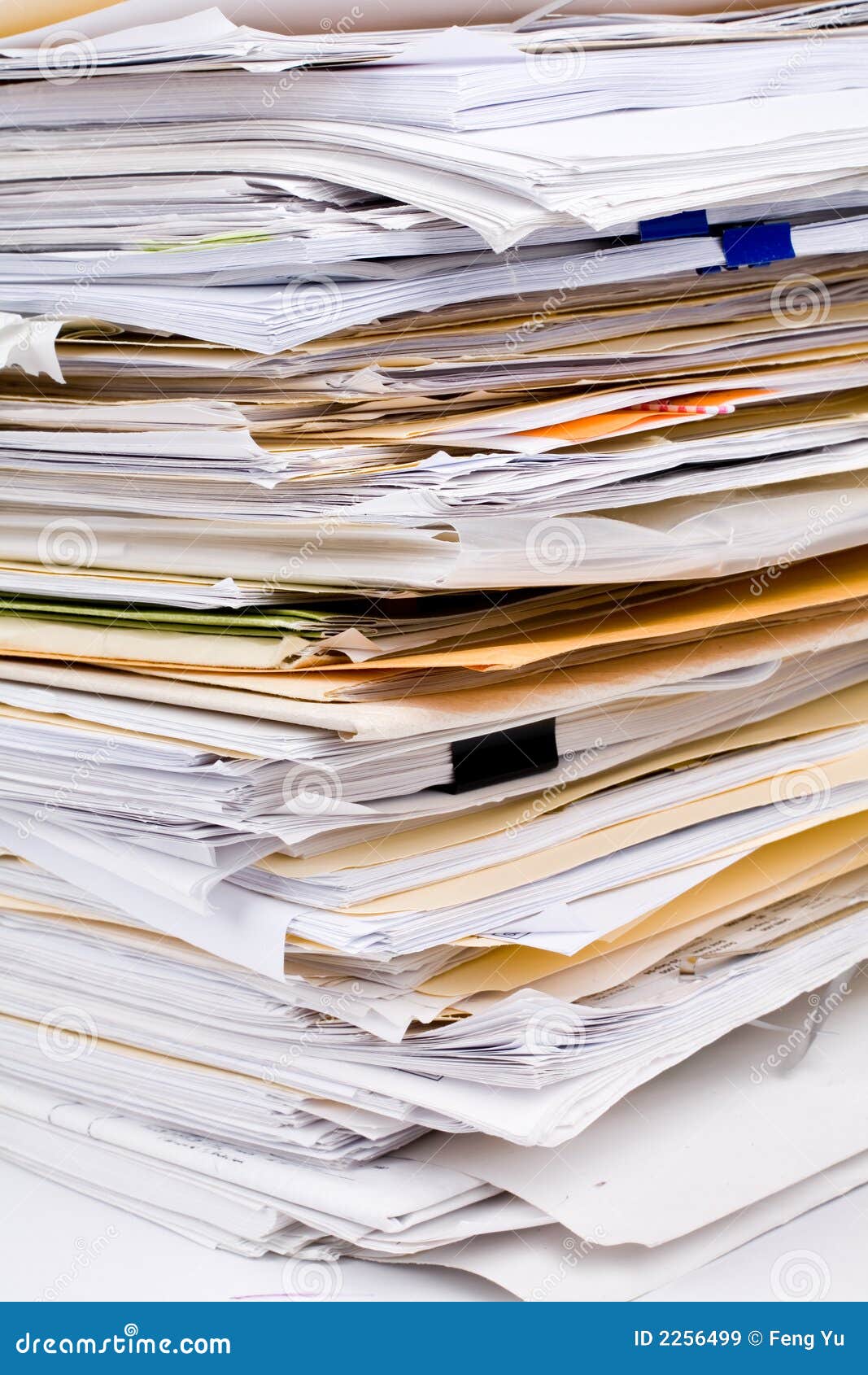 Paper Stack stock image. Image of paper, stack, unorganized - 2256499