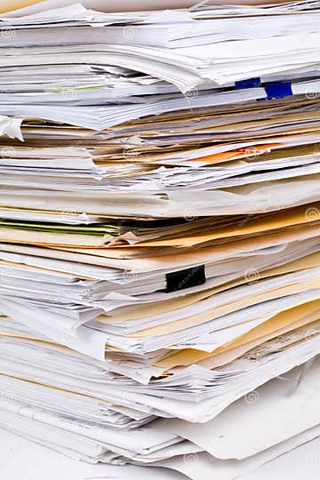 Paper Stack stock image. Image of paper, stack, unorganized - 2256499