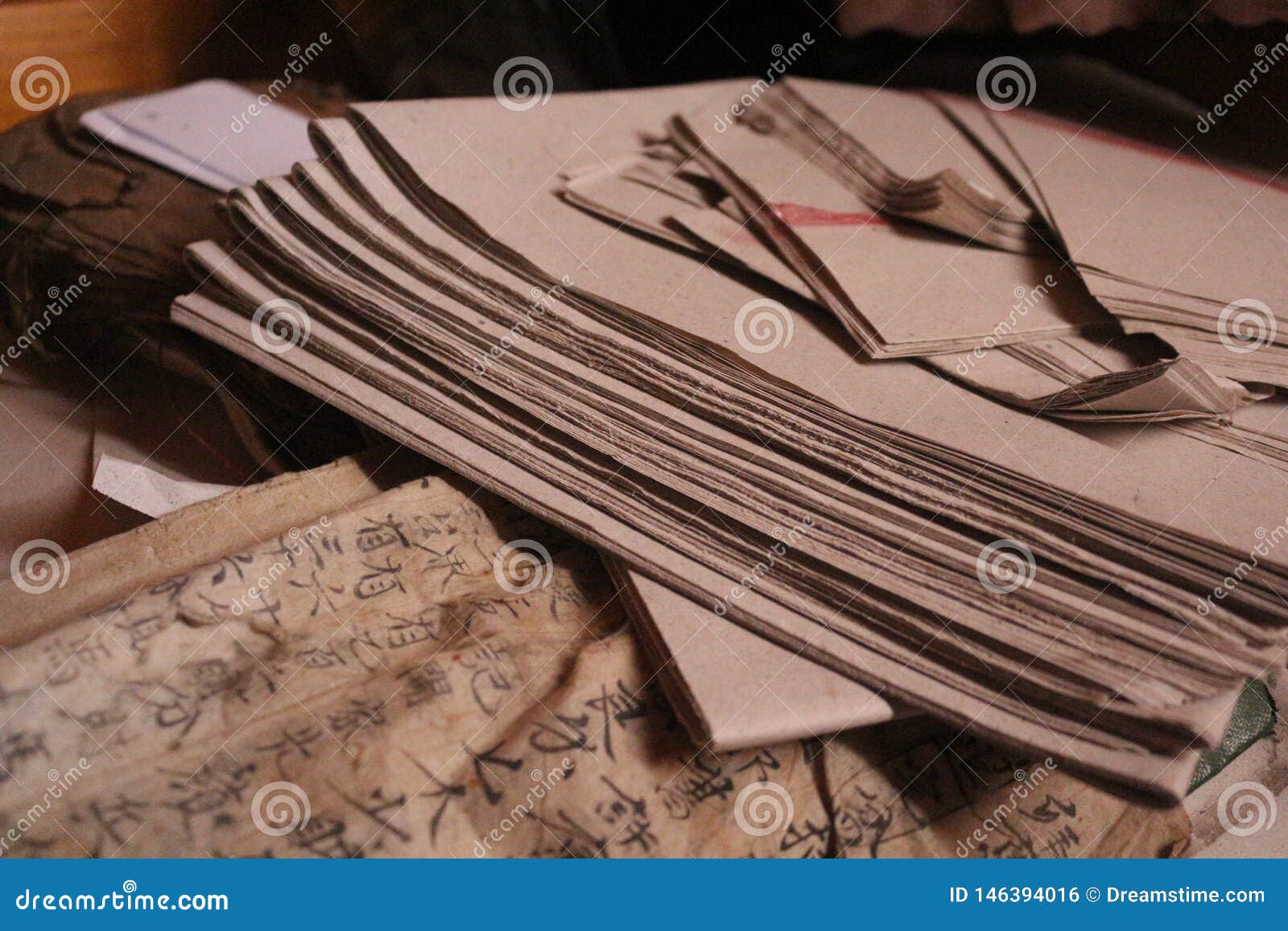 Chinese paper stack stock photo. Image of chineses, ritual - 146394016
