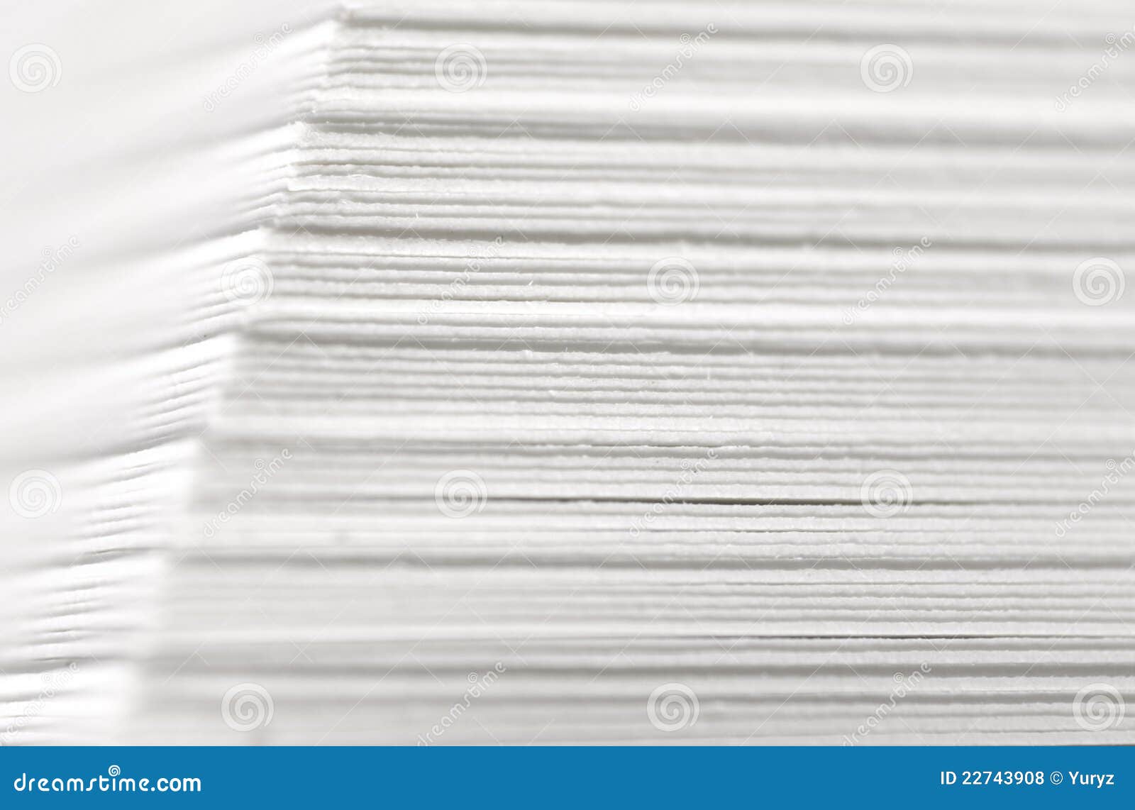 Paper stack closeup stock photo. Image of high, macro - 22743908
