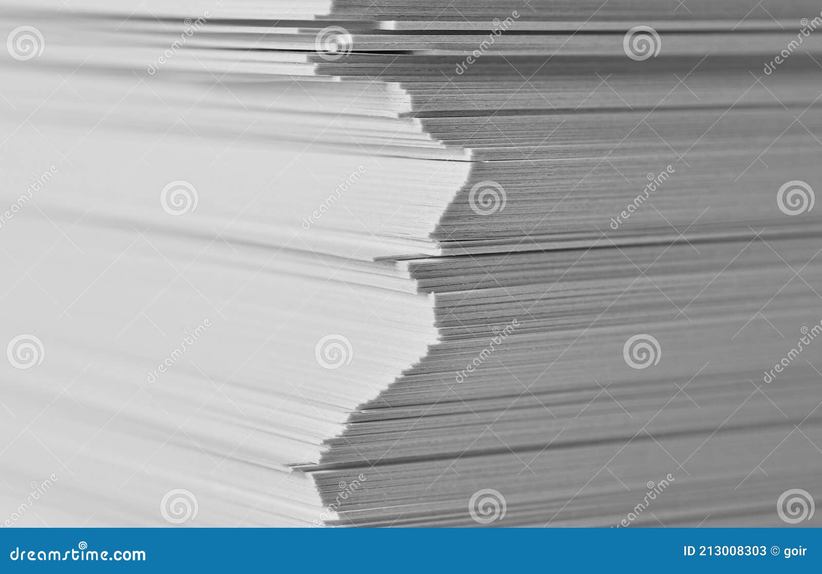 Paper Stack Corner Close-up Stock Image - Image of document, closeup ...