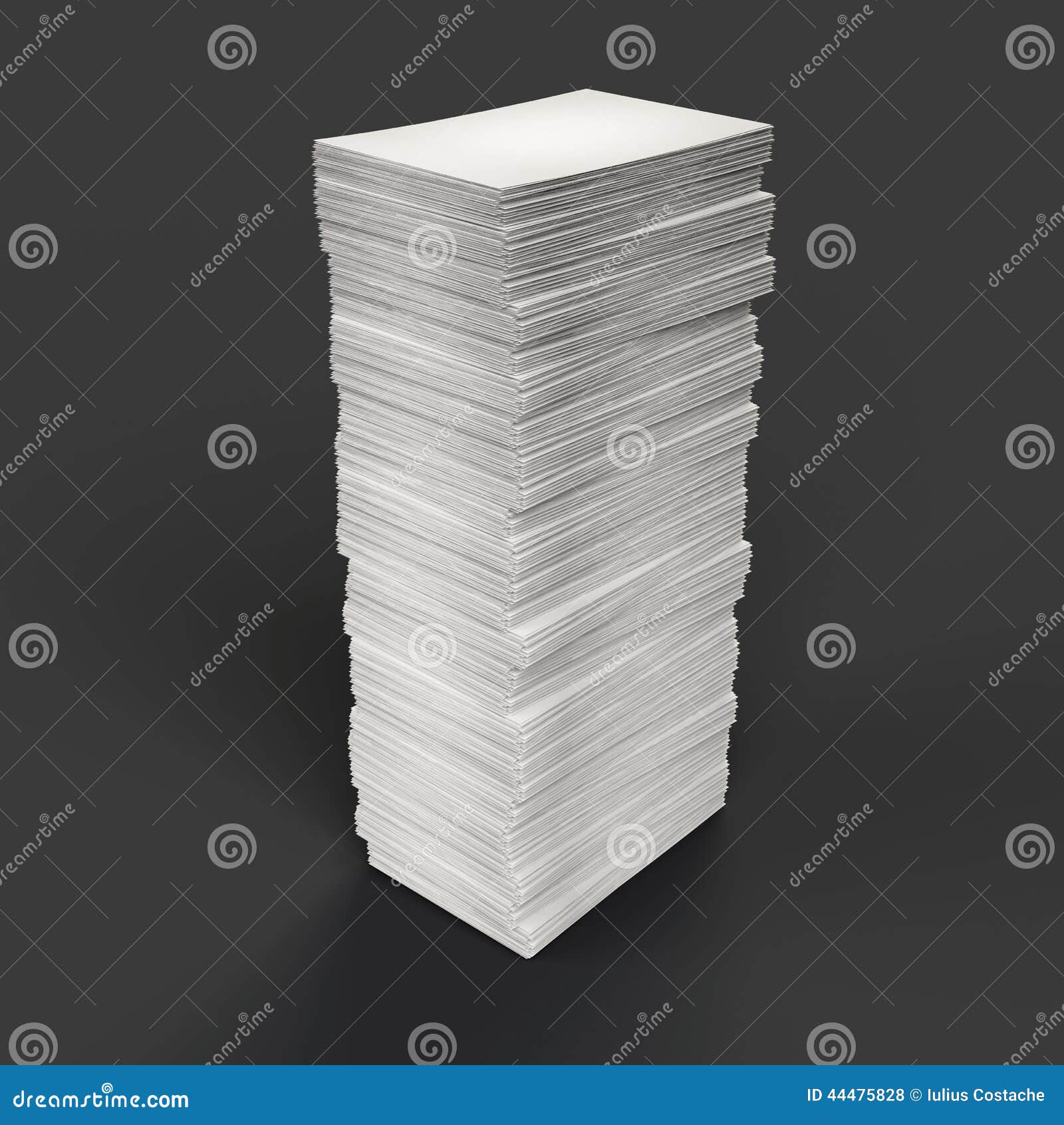 Paper stack stock illustration. Illustration of clipping - 44475828