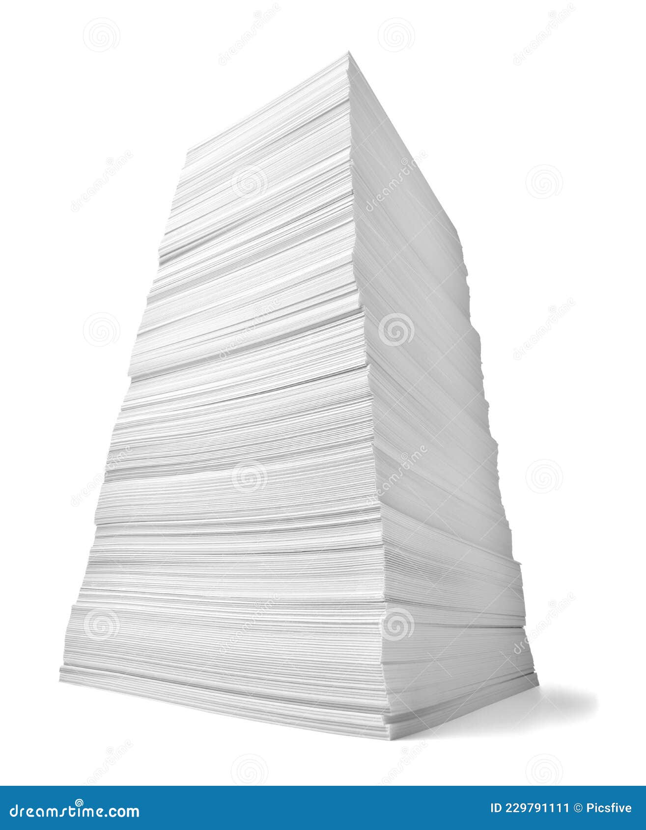 Paper Stack Pile Office Paperwork Busniess Education Stock Image ...