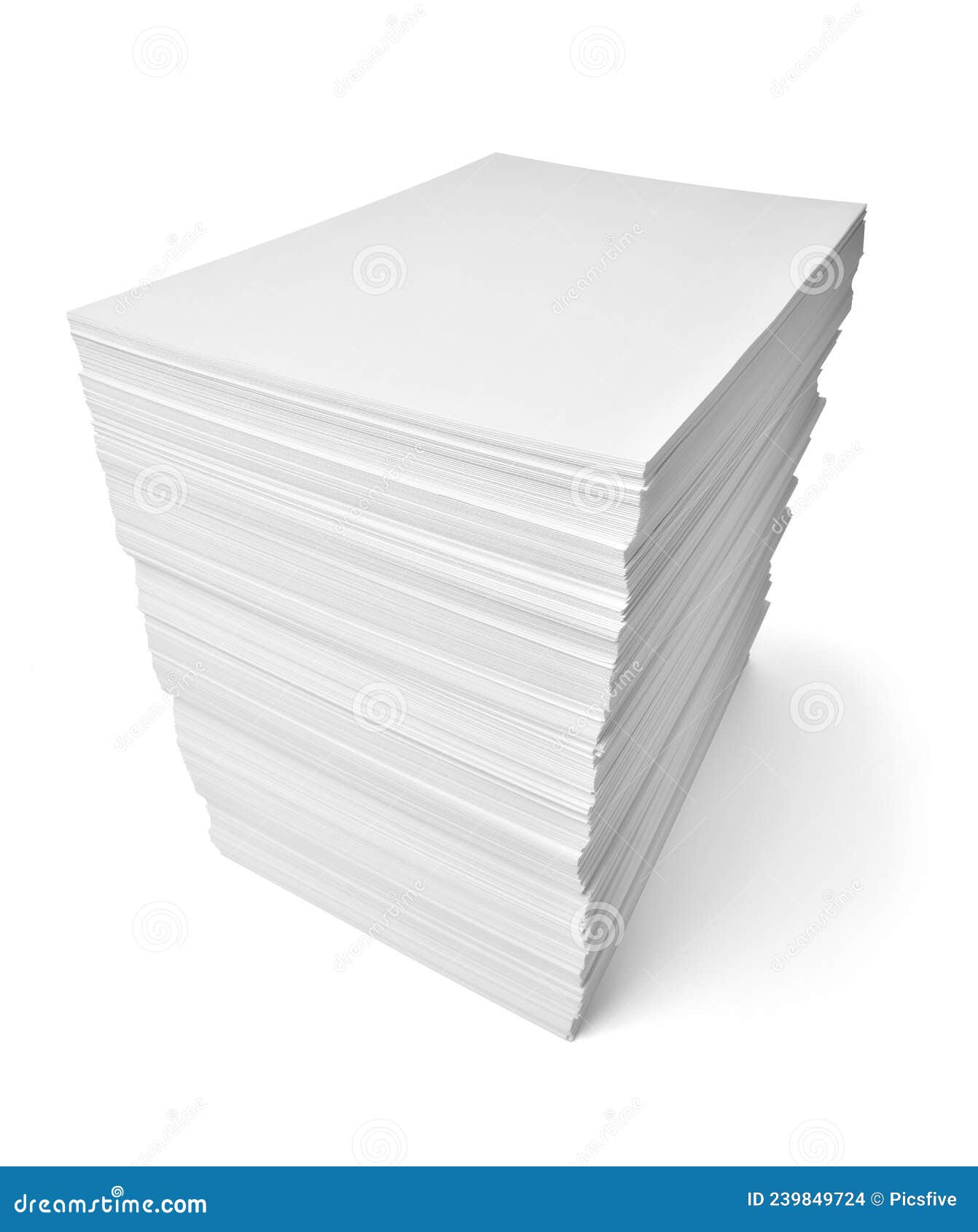 Paper Stack Pile Office Paperwork Busniess Education Stock Photo ...
