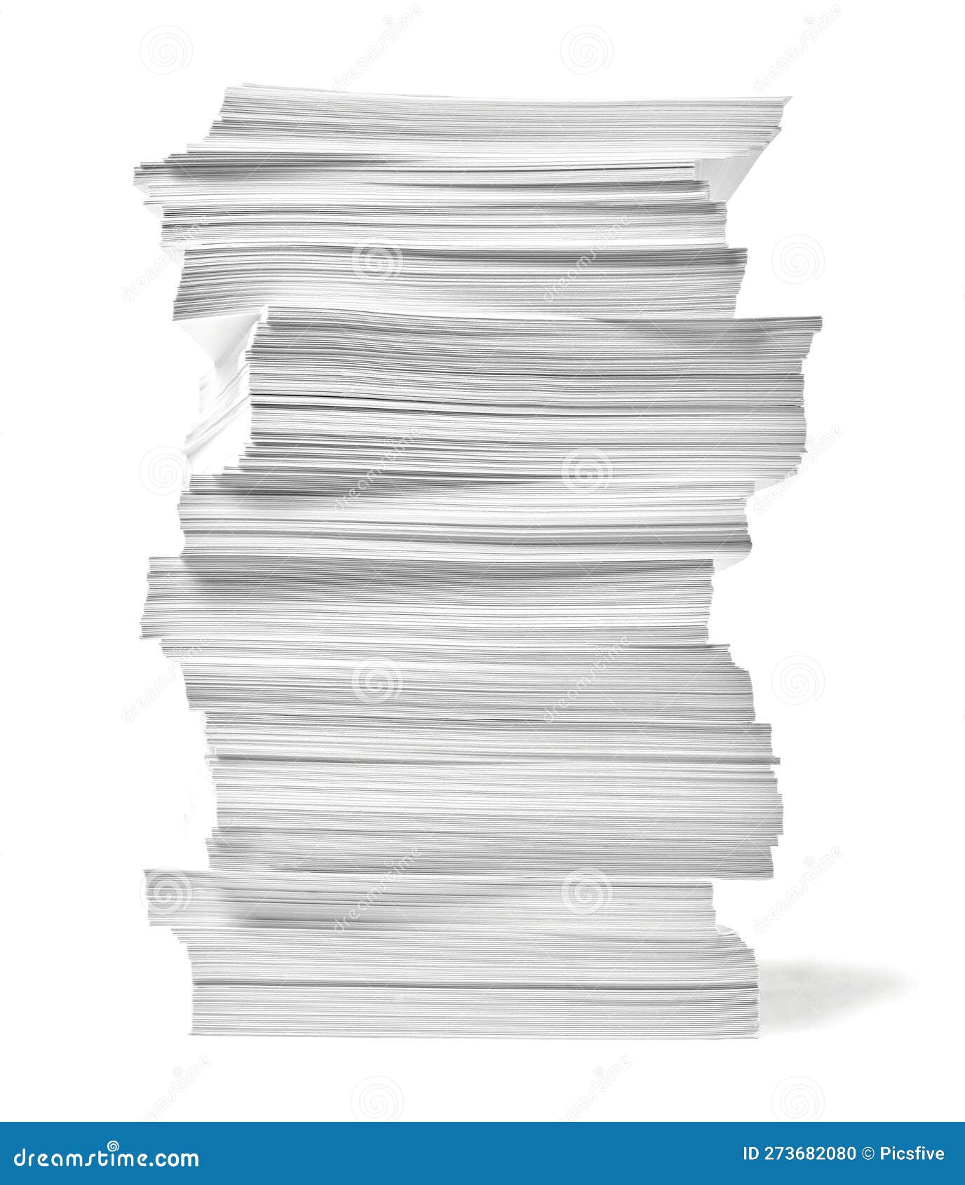 Paper Stack Pile Office Paperwork Busniess Education Stock Photo ...