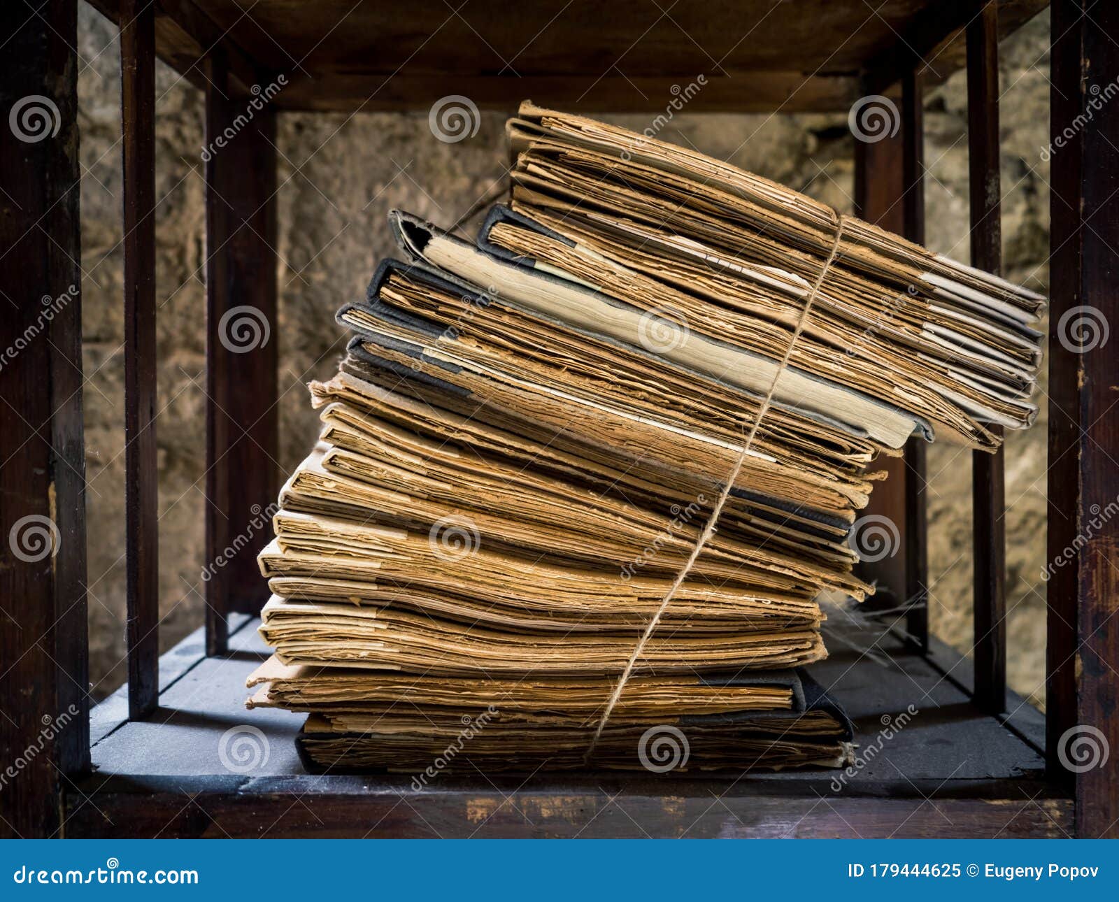 The Paper Stack is a Side View Stock Image - Image of management ...