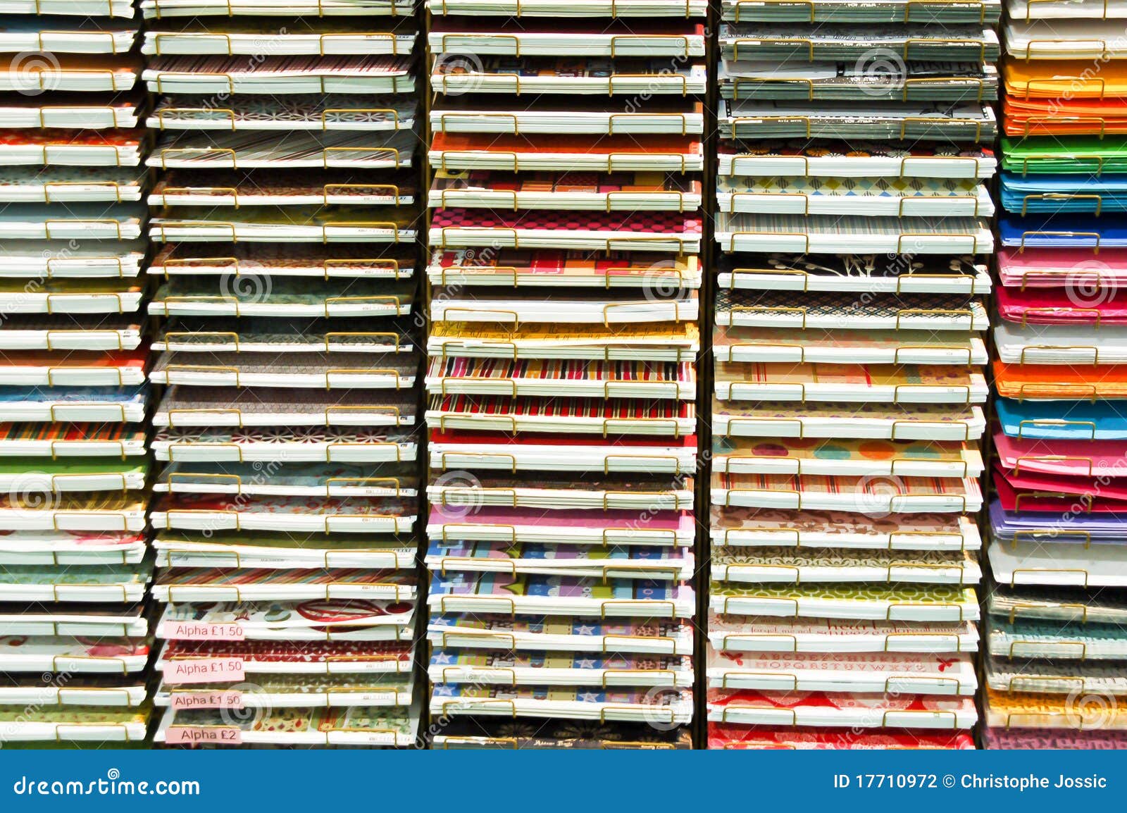 Paper stacks on display stock photo. Image of office - 17710972