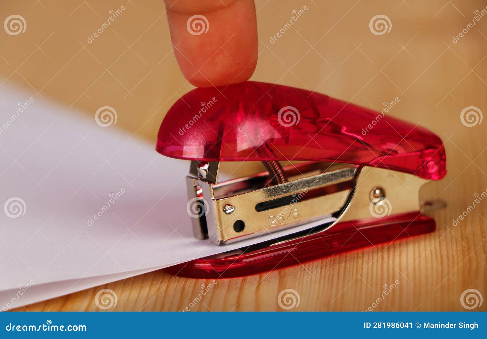 Paper stapler stock image. Image of date, colorful, chance - 281986041