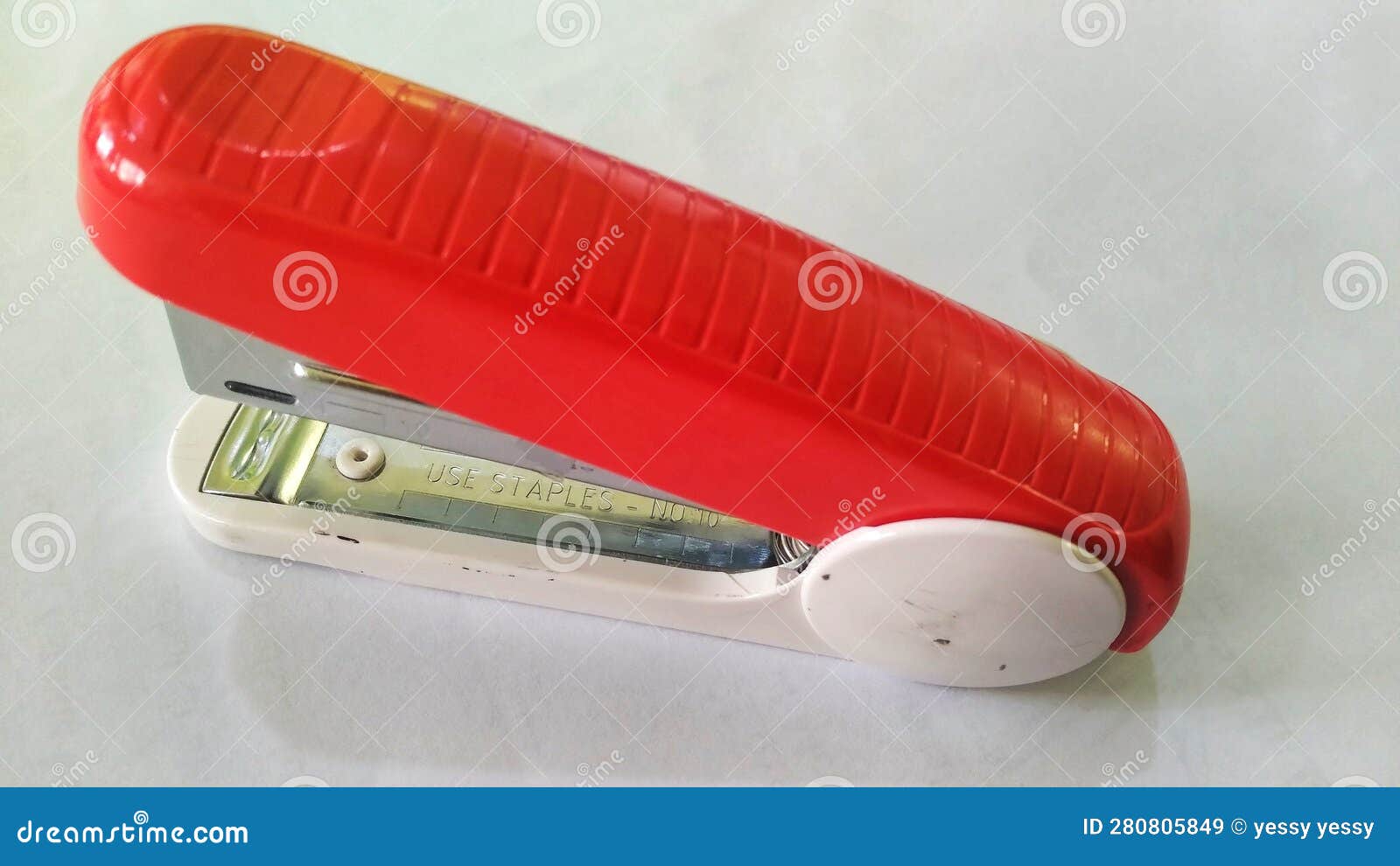 Paper Stapler To Arrange Document Stock Image - Image of closeup ...