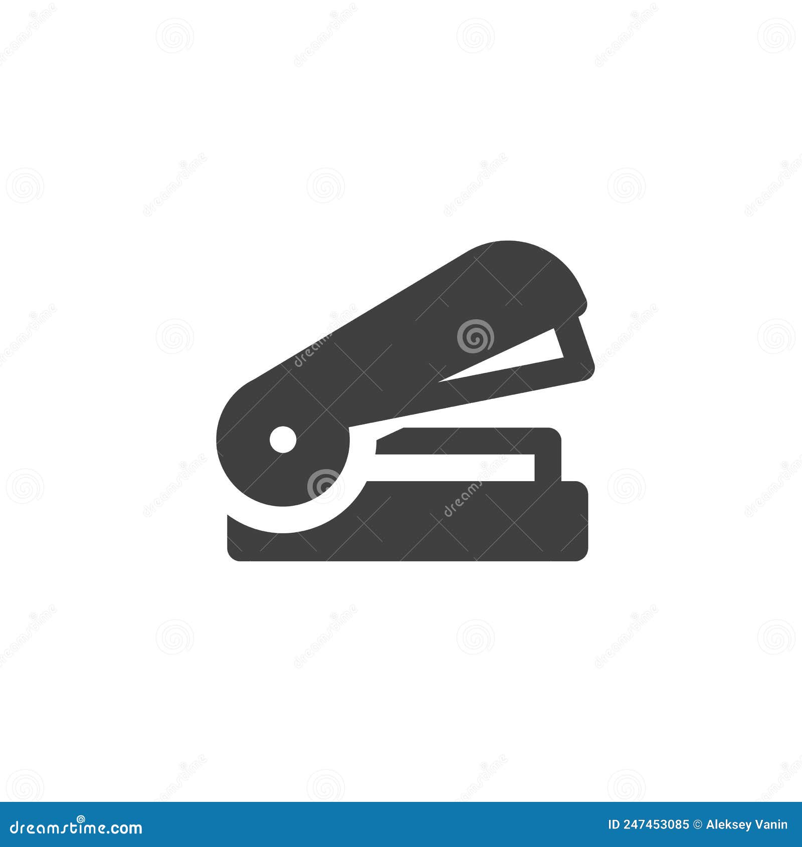 Paper stapler vector icon stock vector. Illustration of perfect - 247453085