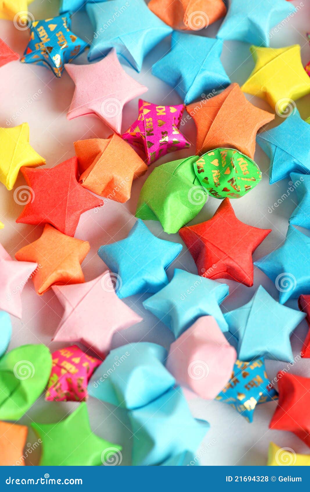 Paper stars stock photo. Image of star, green, decoration - 21694328