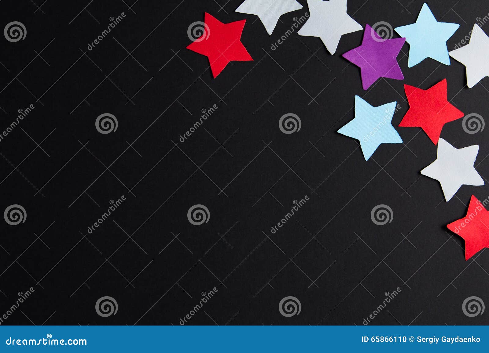 Paper Stars of Different Colors Stock Photo - Image of festive ...