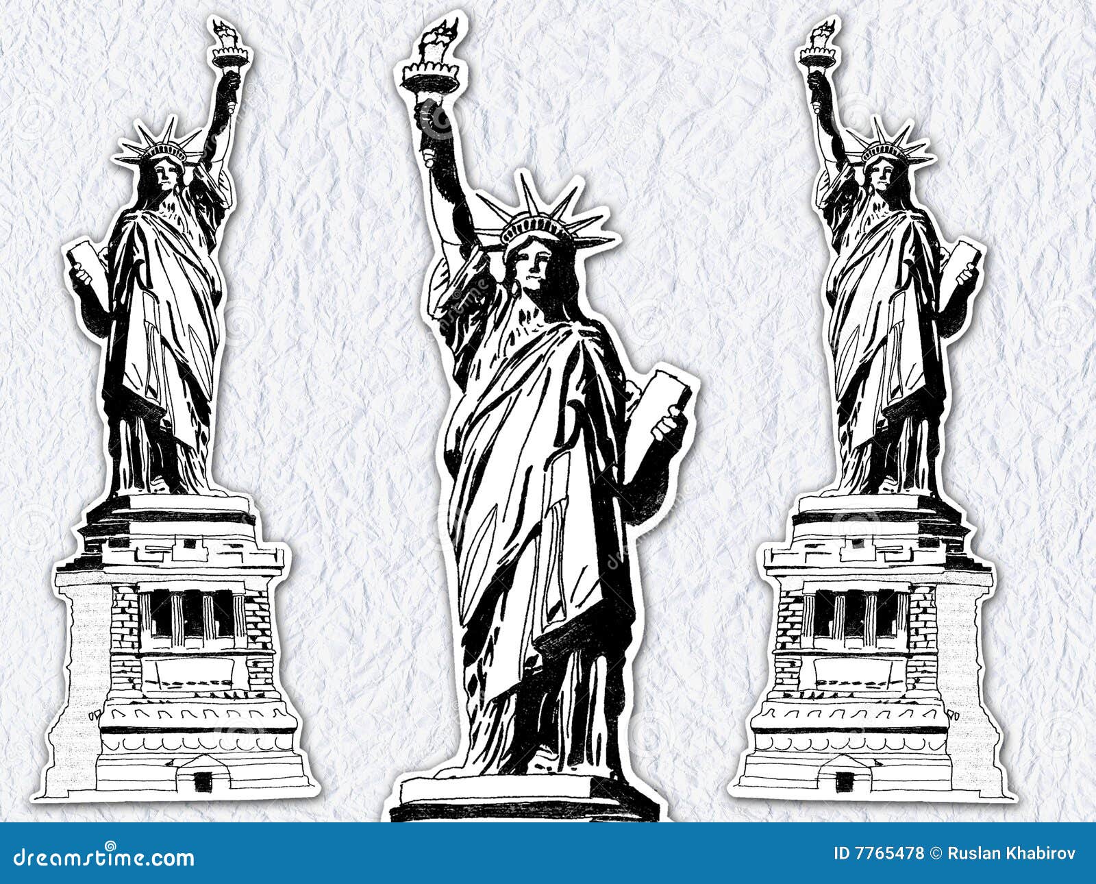 Paper statue stock illustration. Illustration of clip - 7765478