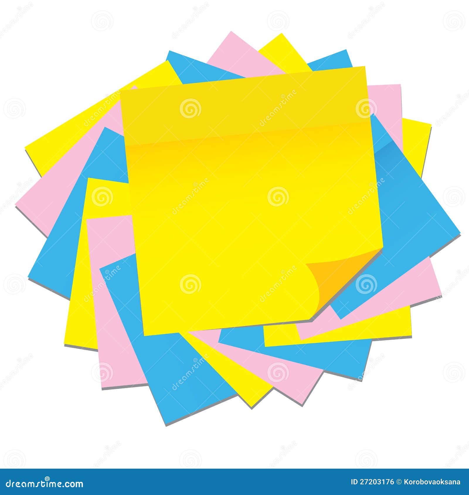 Paper Sticker, Illustration Stock Vector - Illustration of isolated ...