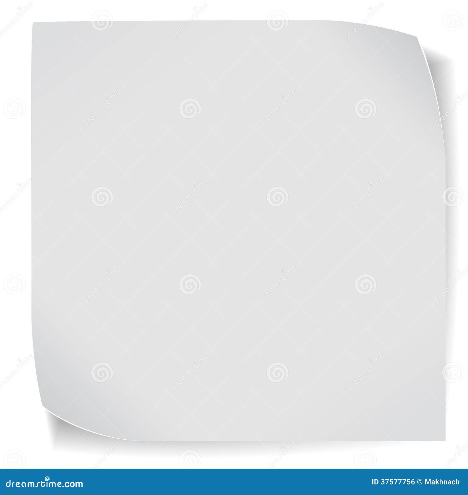 Paper Sticker With Curl Golden Corner Vector Illustration. Sticker ...