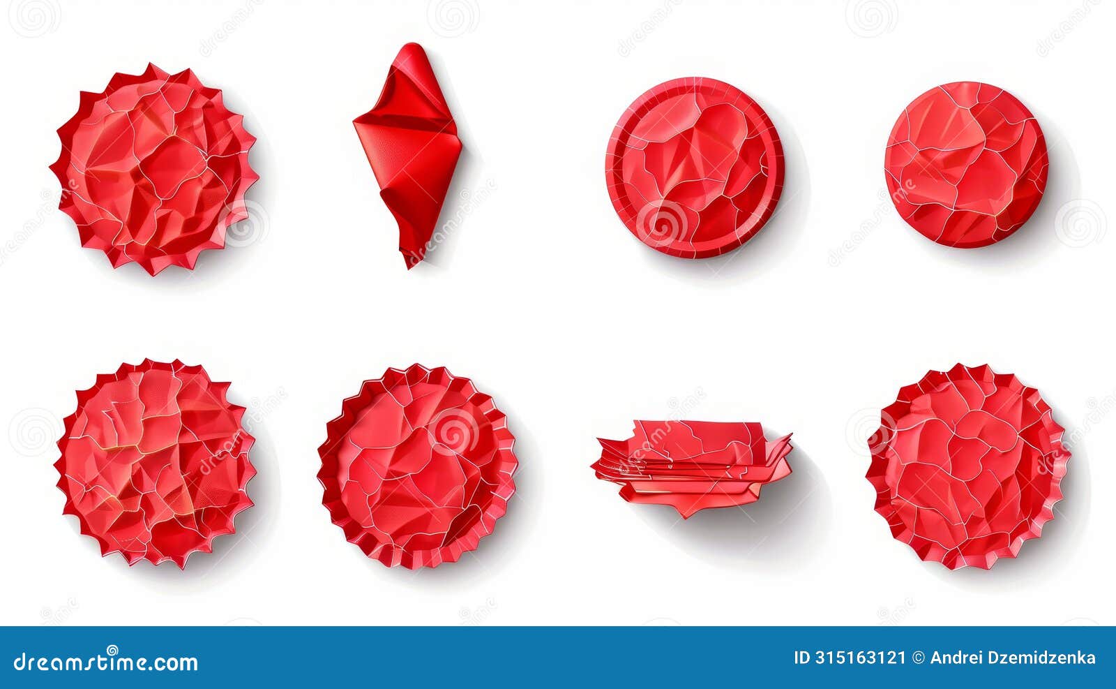 Paper Sticker Texture, Creased Sticker Labels, and Crumpled Badges on ...