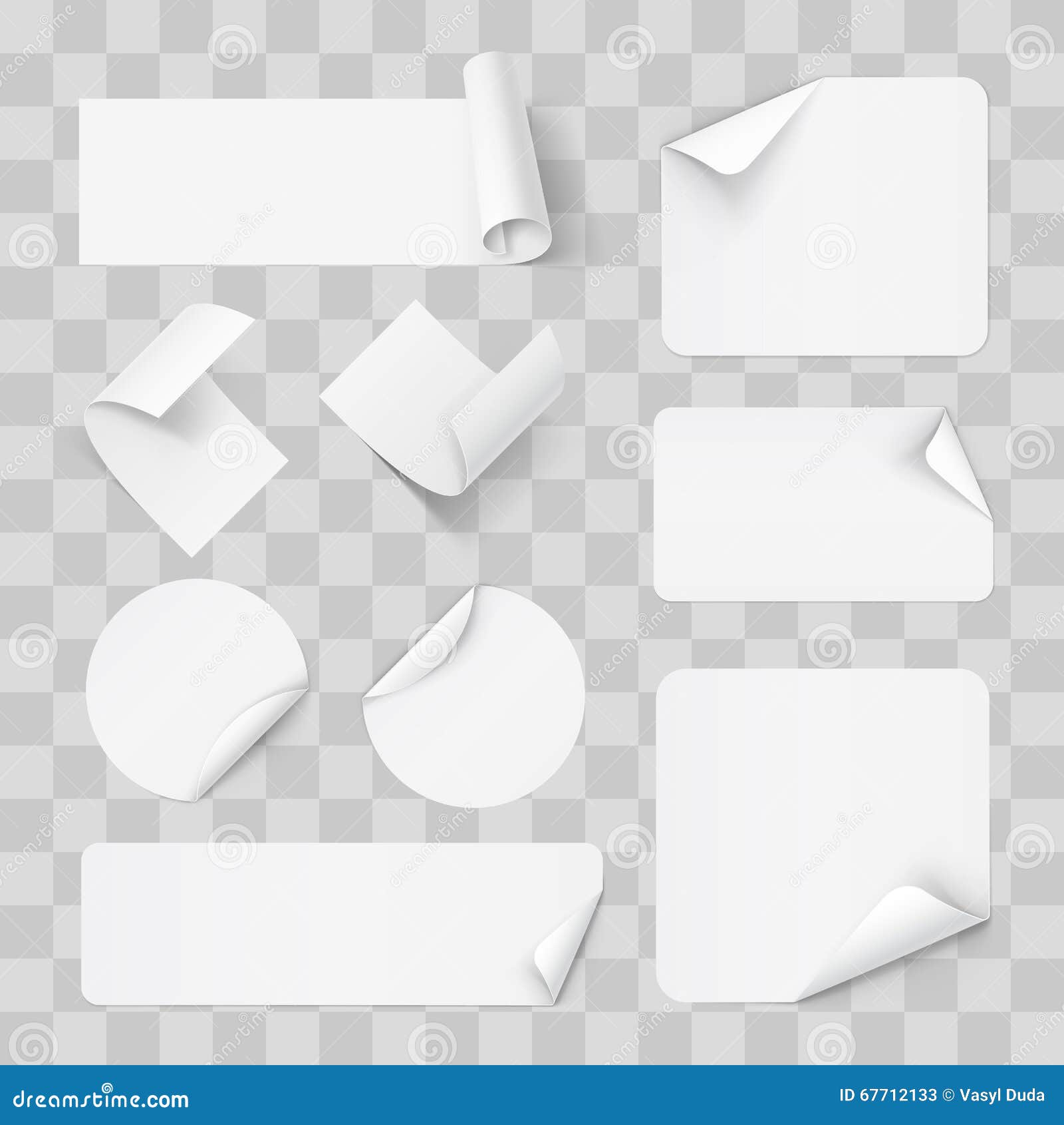 Paper Stickers stock vector. Illustration of paper, memory - 67712133