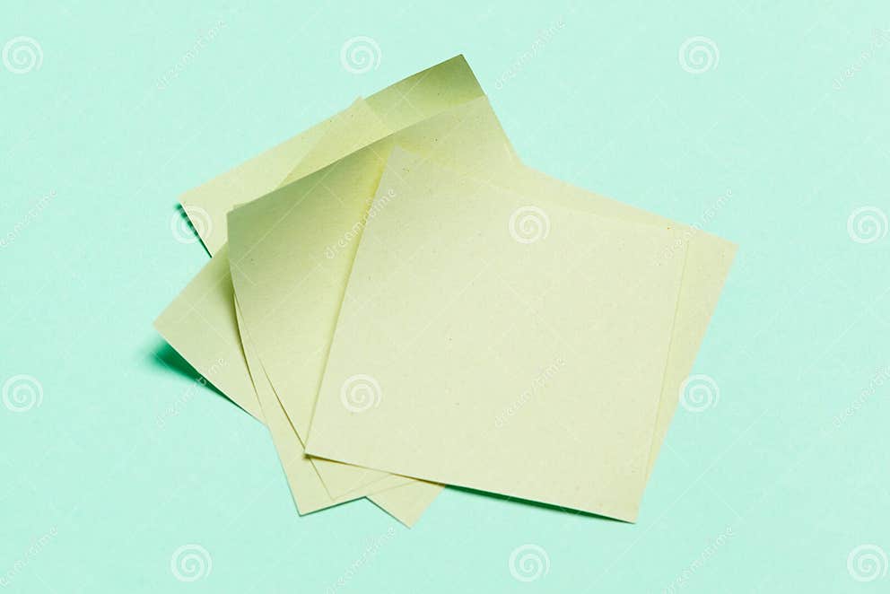 Paper Stickers for the Notes Stock Photo - Image of remind, green: 72931214