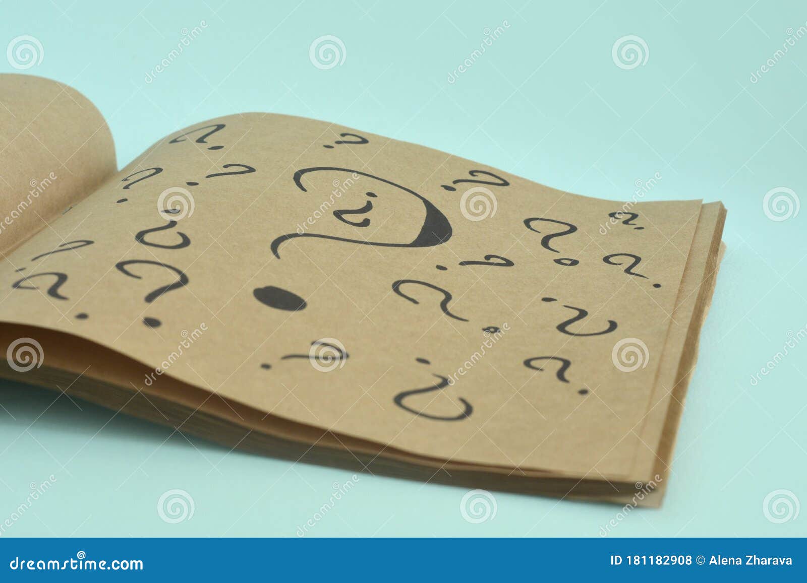 Paper Stickers with a Question Mark , Concept for Solving the Problem ...